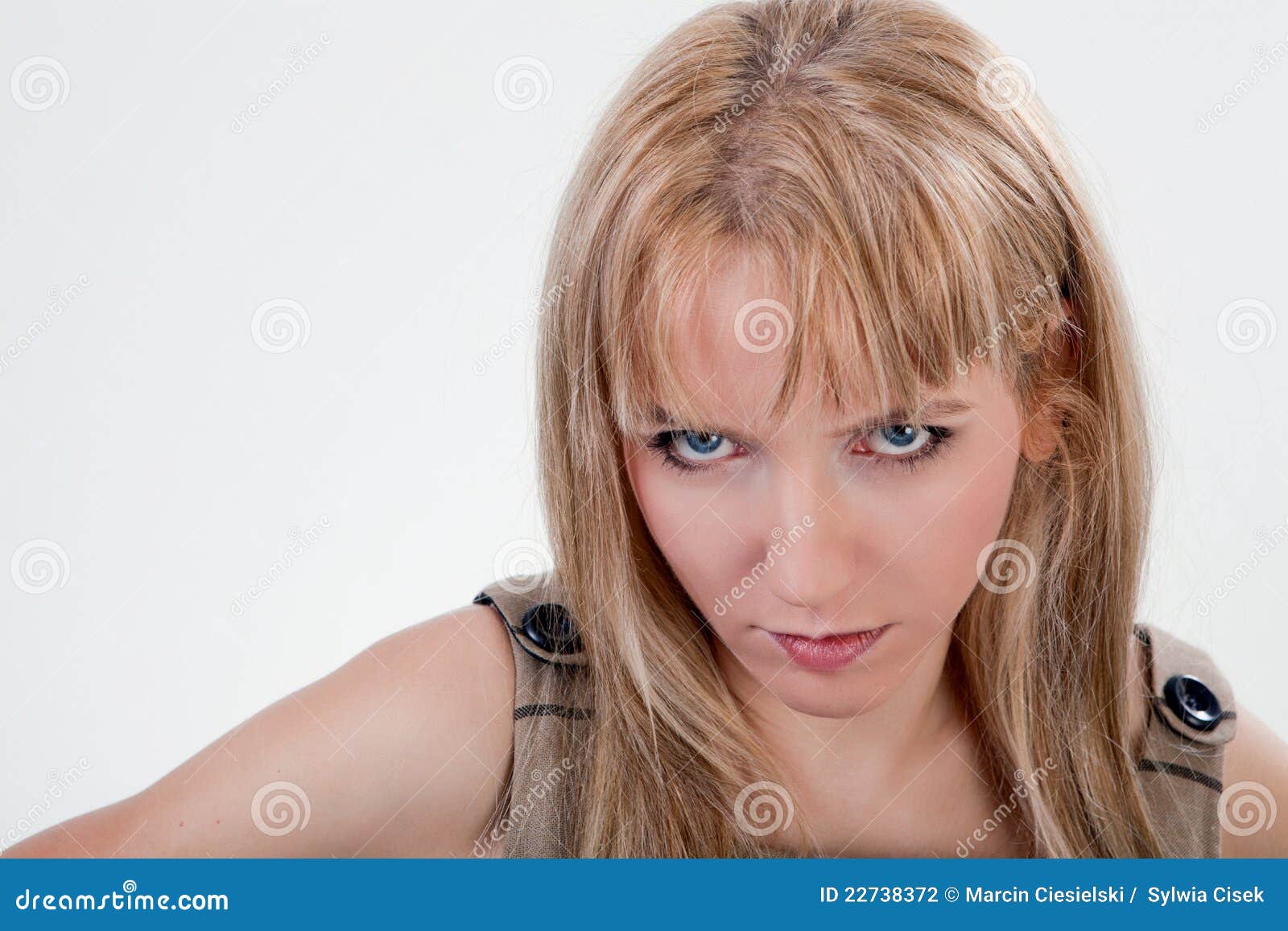 Annoyed woman stock photo. Image of head, looking, angry - 22738372