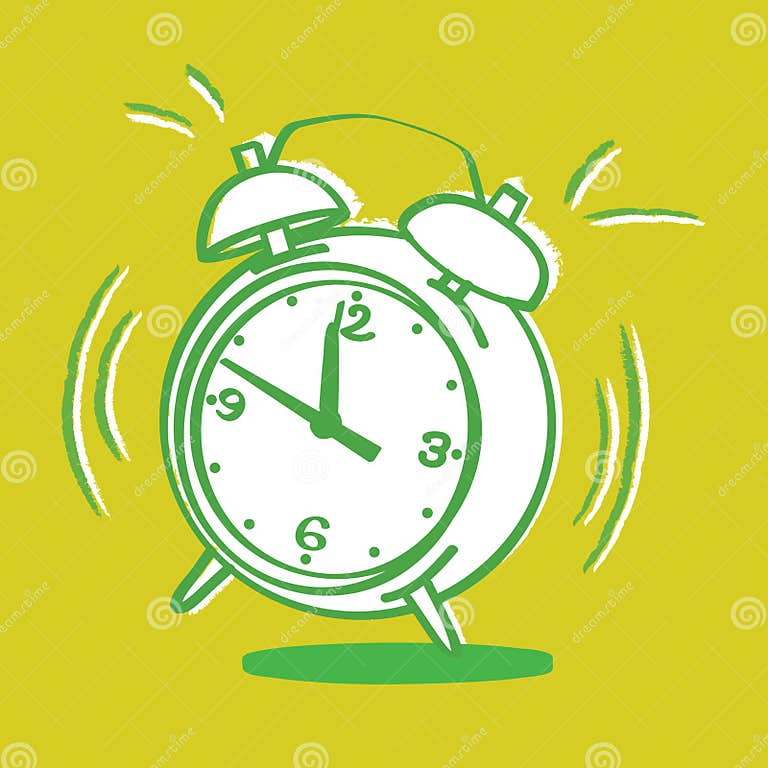 Annoying Alarm Clock Vector Stock Vector - Illustration of awake ...