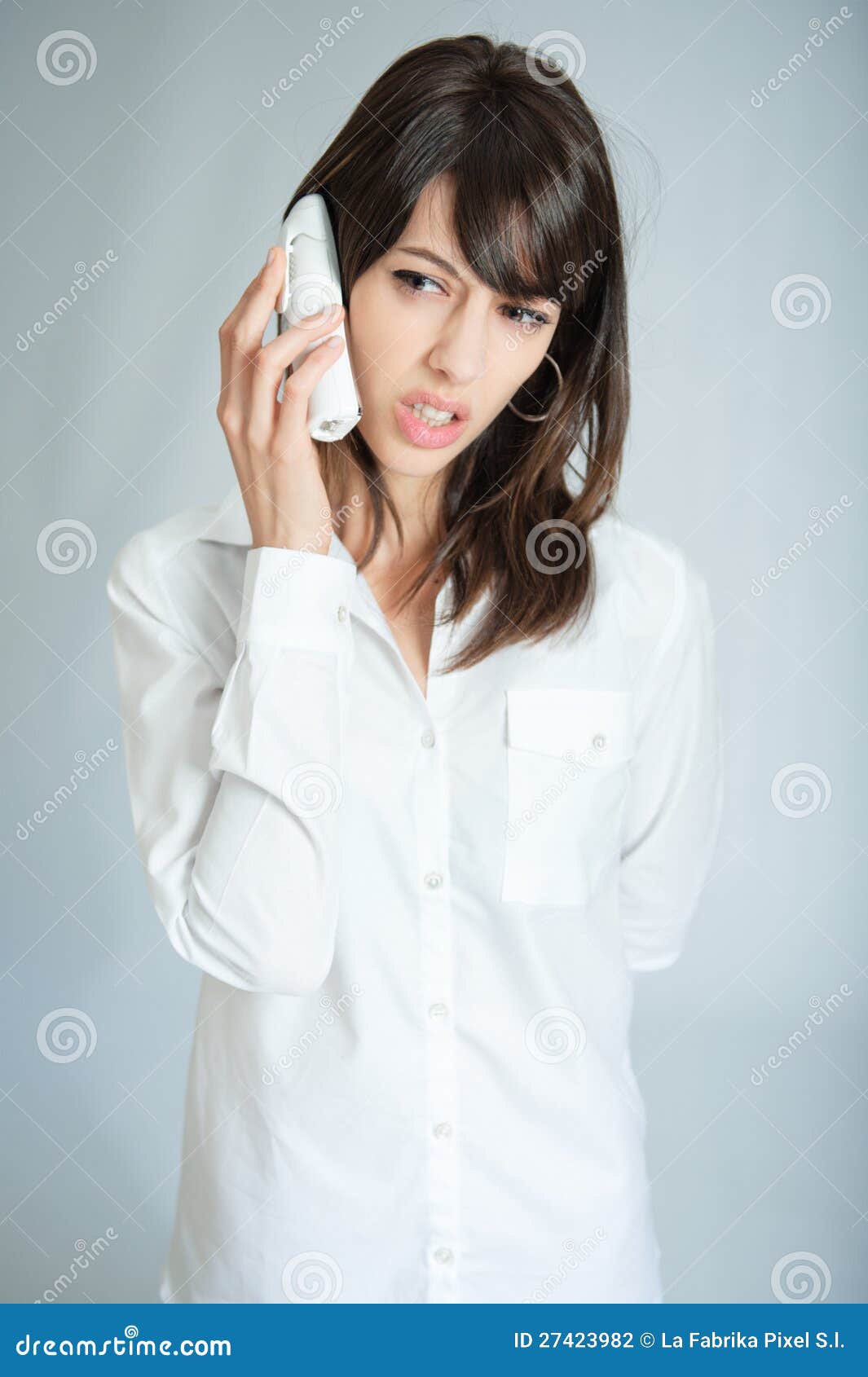 Annoying phone call stock photo. Image of call, girl - 27423982