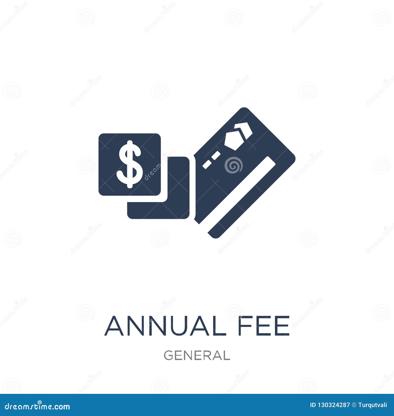Annual Fee Icon. Trendy Flat Vector Annual Fee Icon on White Background ...
