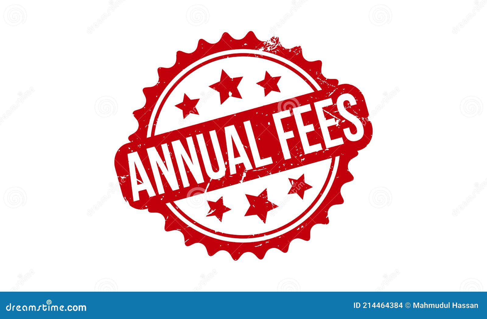 Annual Fees Rubber Grunge Stamp Seal Vector Illustration Stock Vector ...