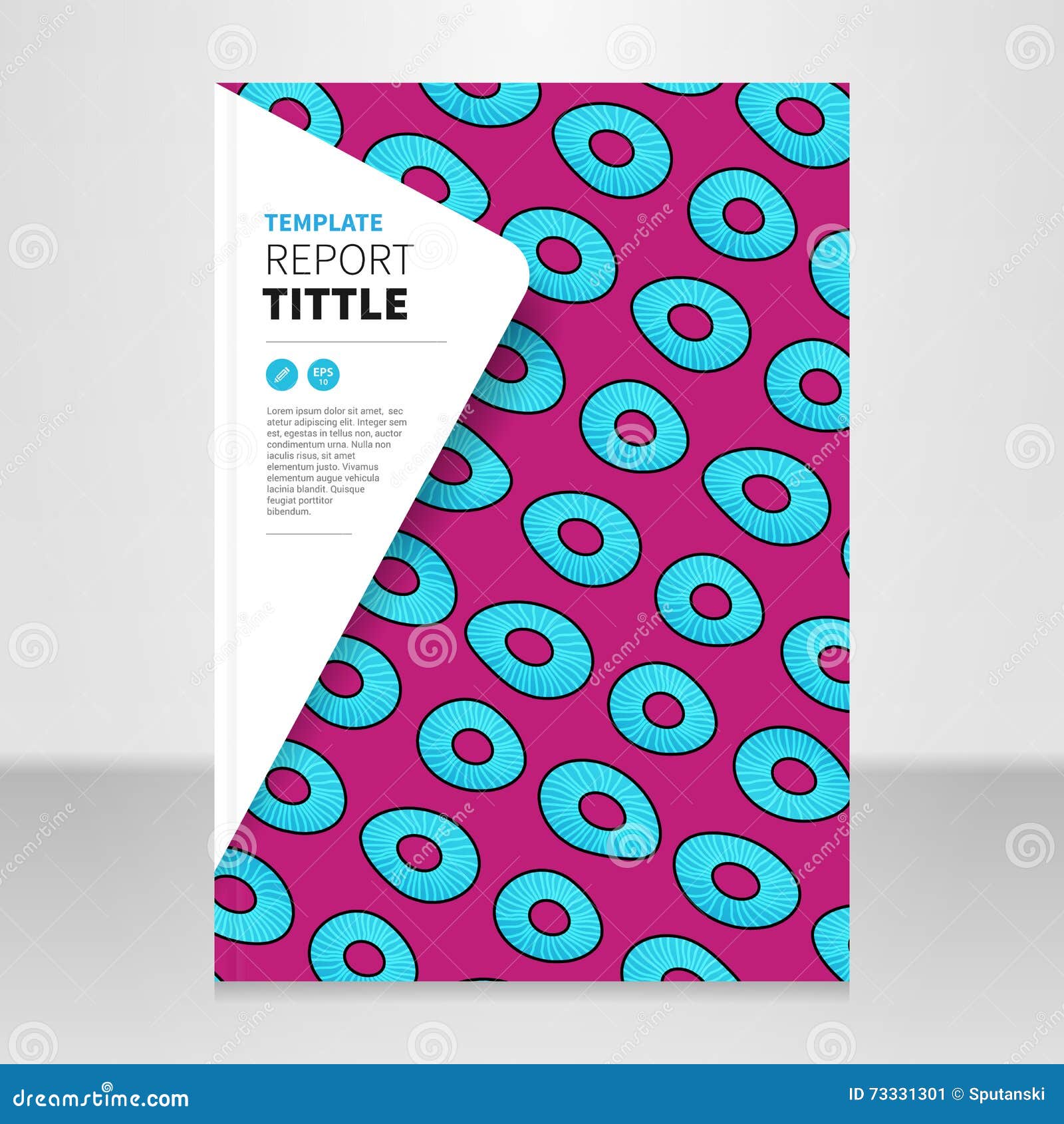 Annual Report Background Design Template Stock Vector - Illustration of ...