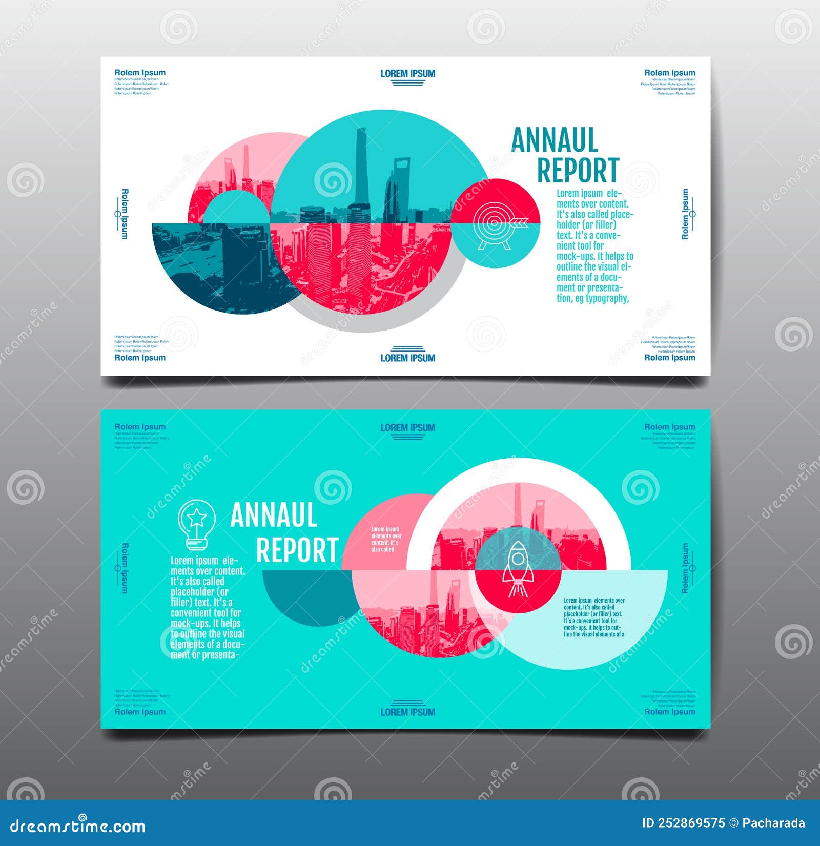 Annual Report , Banner Template Layout Design, Abstract Flat Background ...