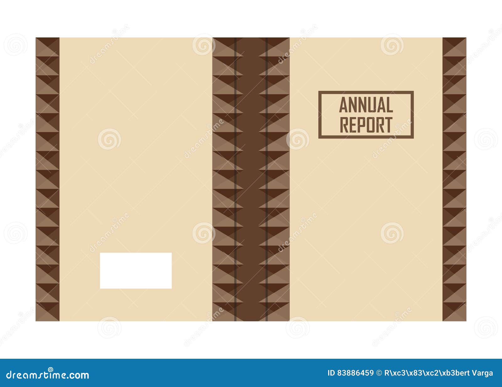 Annual Report Brown Cover Design Stock Vector - Illustration of modern ...