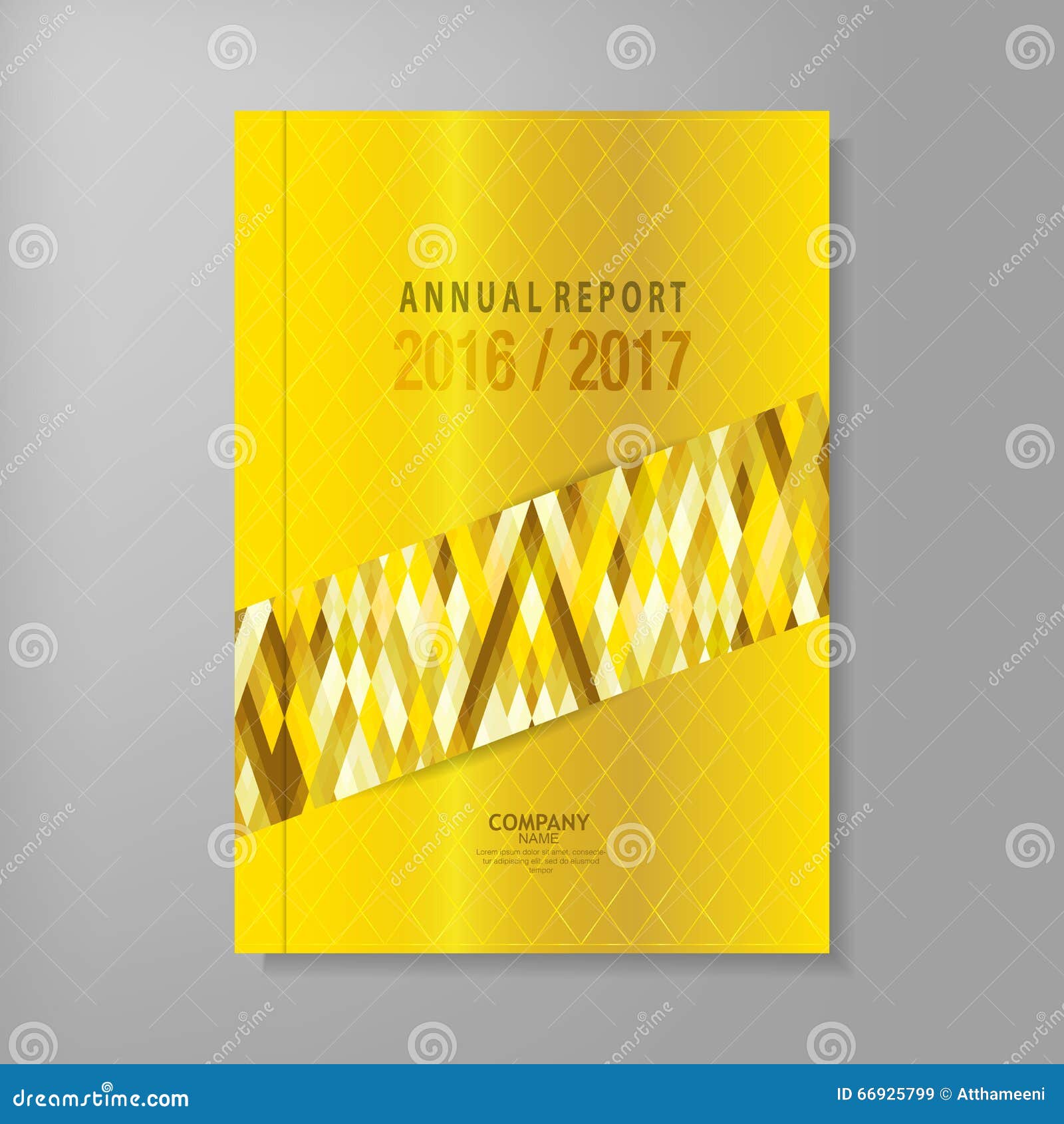 Annual Report Gold Cover Template Design Stock Illustration ...