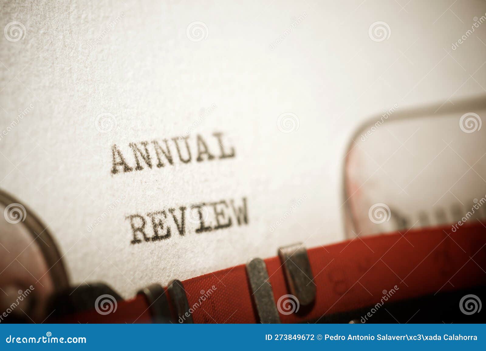 Annual review text stock photo. Image of writing, year - 273849672