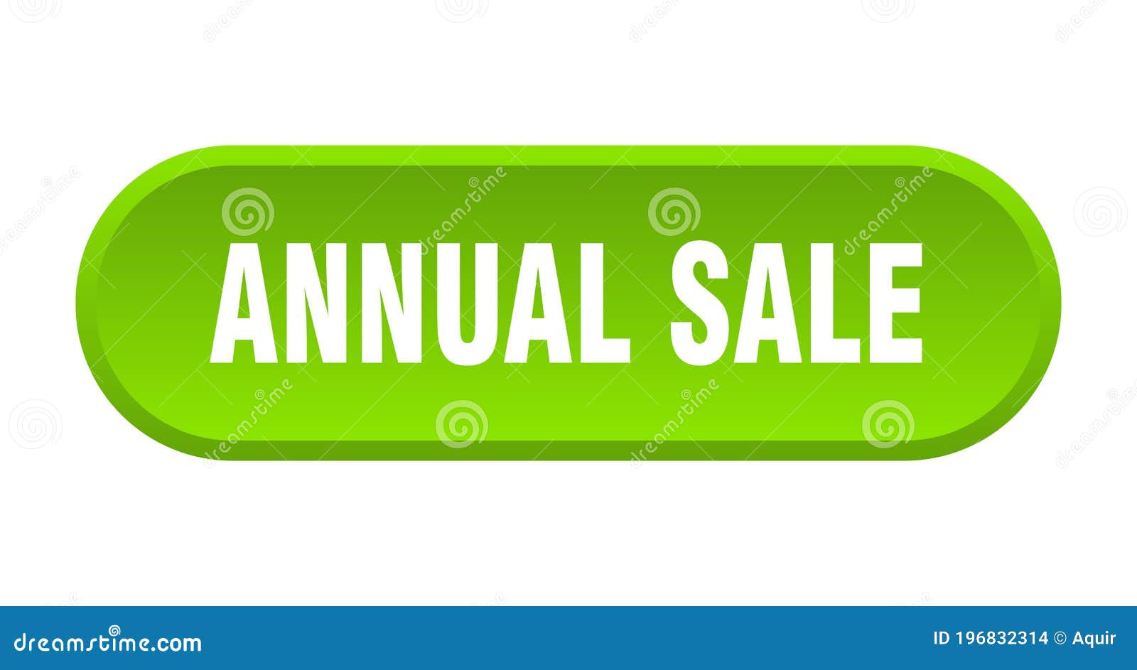 Annual Sale Button. Rounded Sign on White Background Stock Vector ...