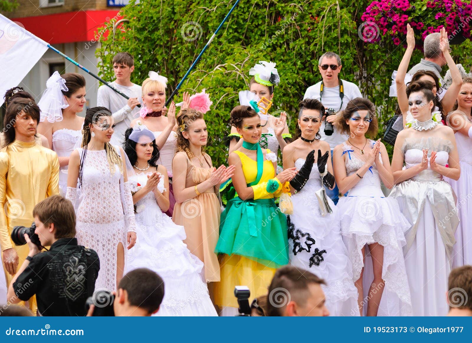 Annual wedding parade editorial stock photo. Image of girl - 19523173