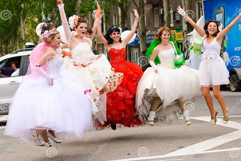 Annual wedding parade editorial photo. Image of carnival - 19523781
