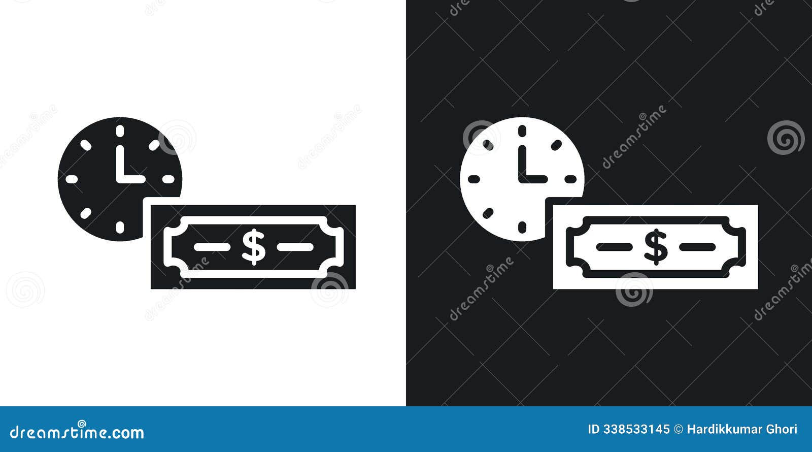 Annuity Due Icon Black Line Art Vector Logo | CartoonDealer.com #330200950