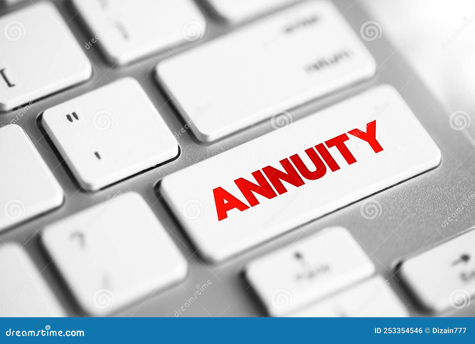 Annuity is a Series of Payments Made at Equal Intervals, Text Concept ...