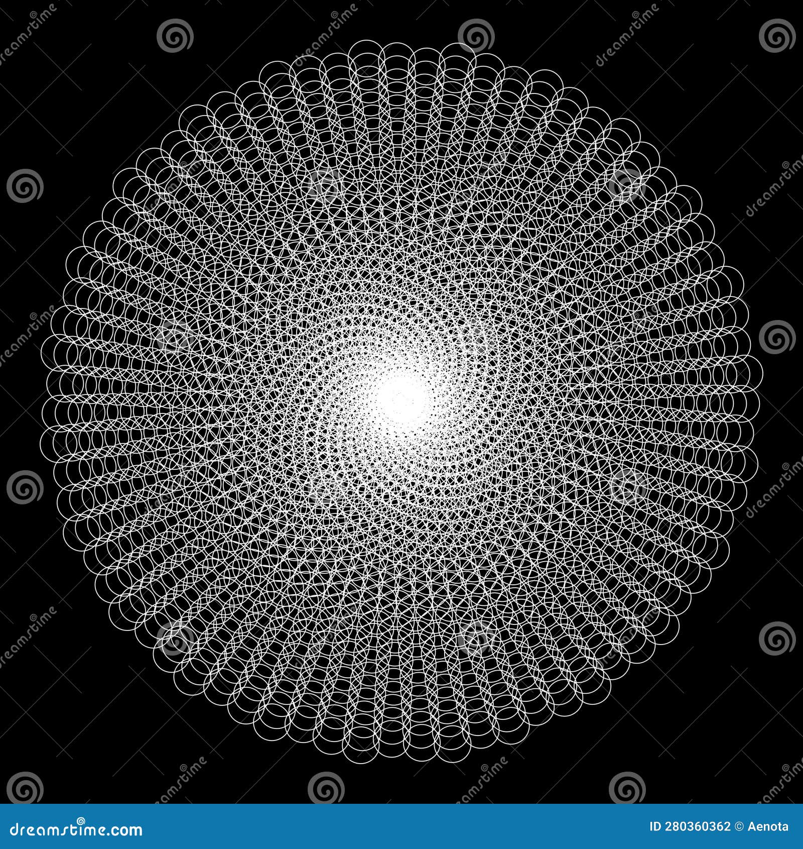 Annular Disc for Design Project on Black Stock Vector - Illustration of ...