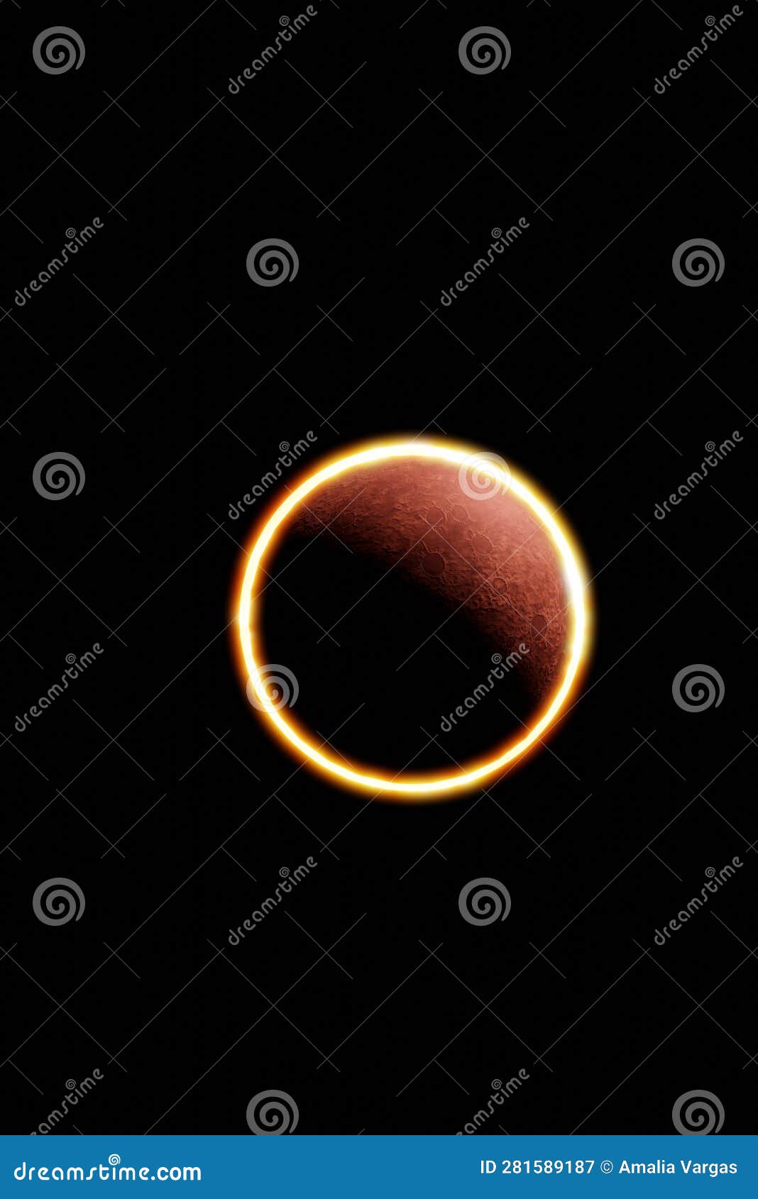 Annular Solar Eclipse Observed from the Earth Phenomenon in Which the ...
