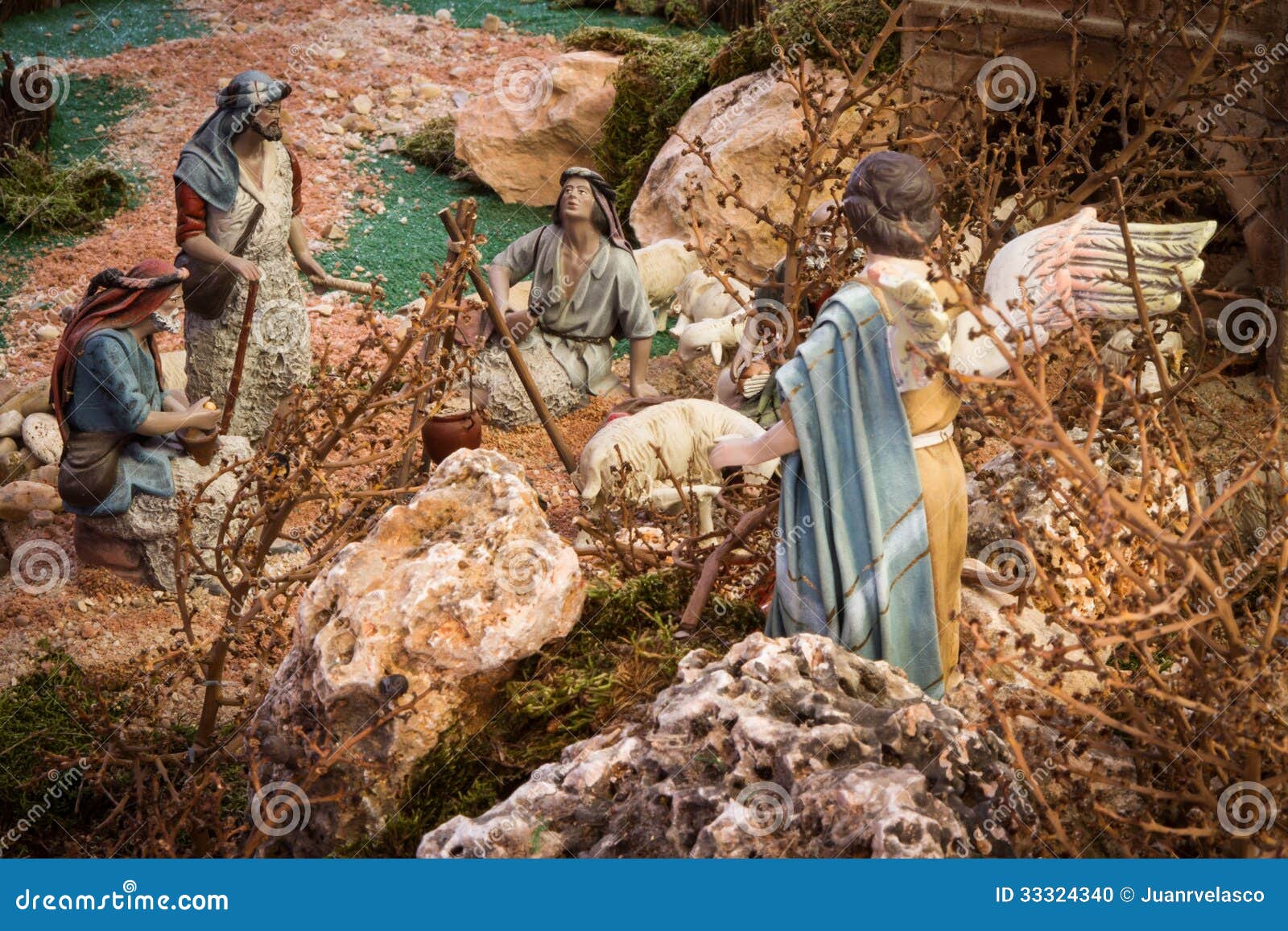 Annunciation to Shepherds stock photo. Image of figures - 33324340