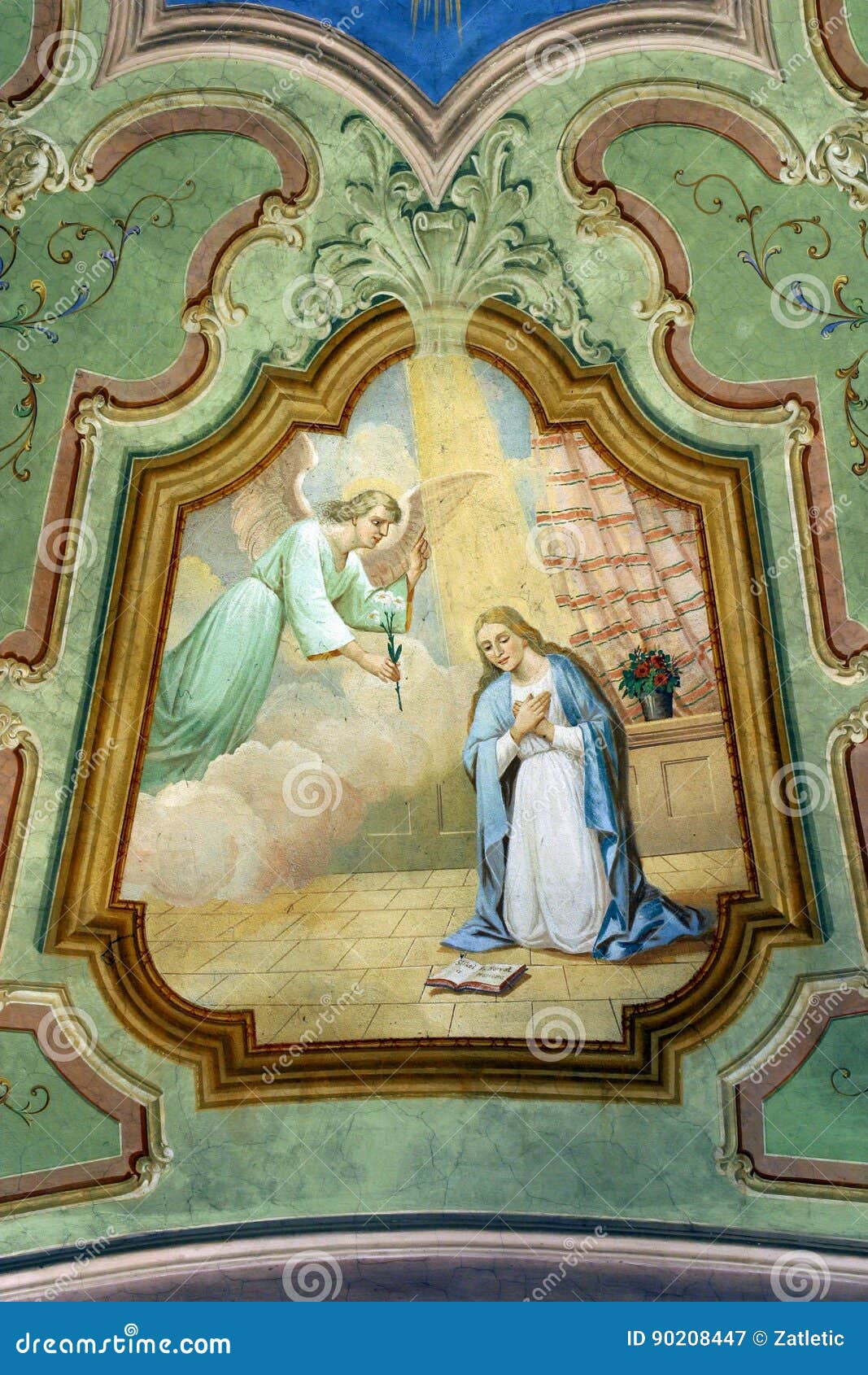The Annunciation of the Virgin Stock Image - Image of architecture ...