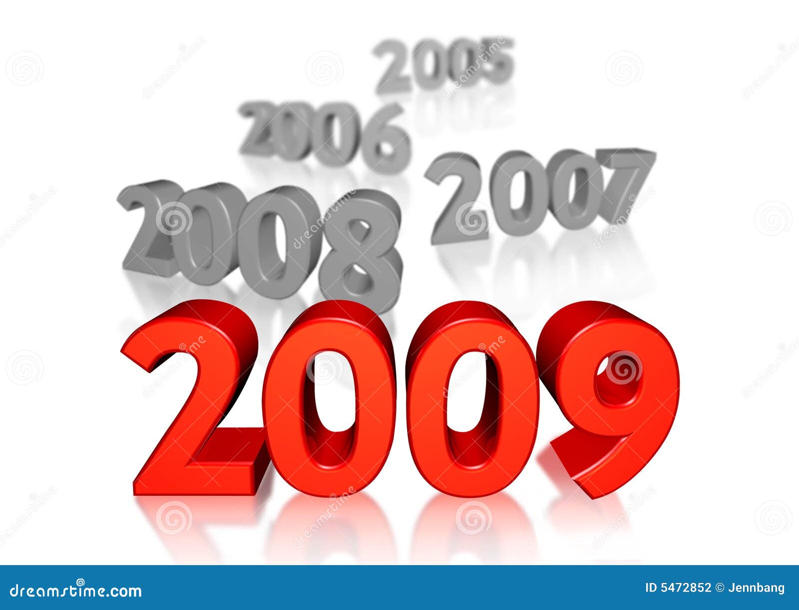 Ano novo 2009 ilustração stock. Ilustração de cinzento - 5472852