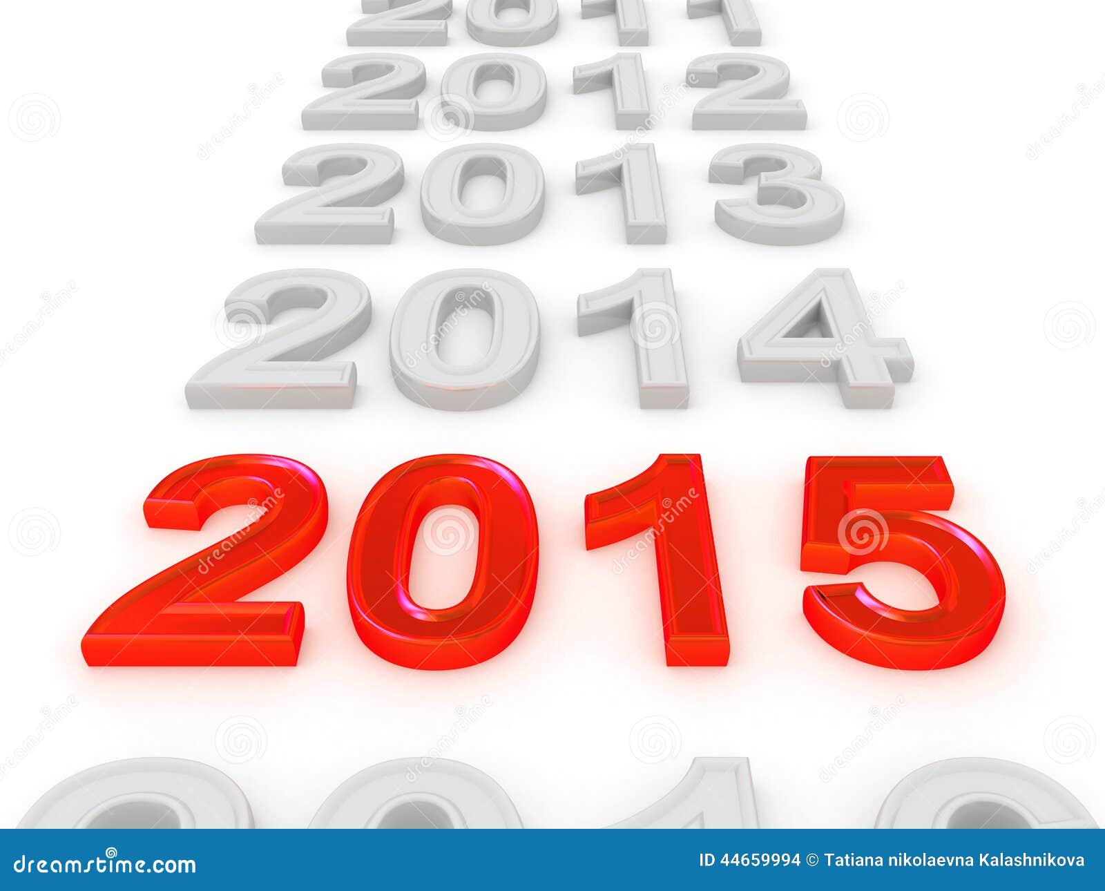 Ano novo feliz 2015 ilustração stock. Ilustração de objetos - 44659994