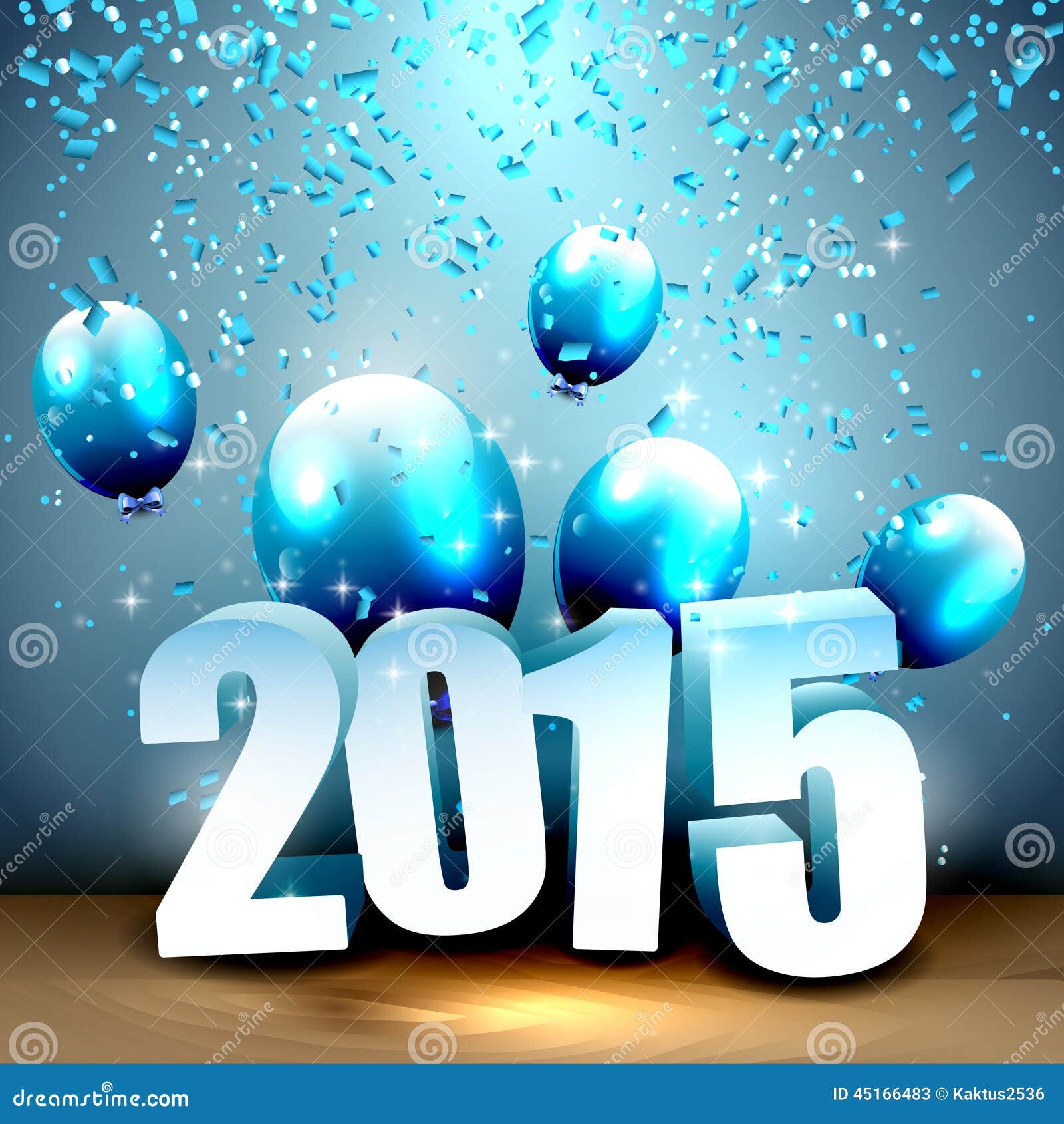 Ano novo feliz 2015 ilustração do vetor. Ilustração de branco - 45166483