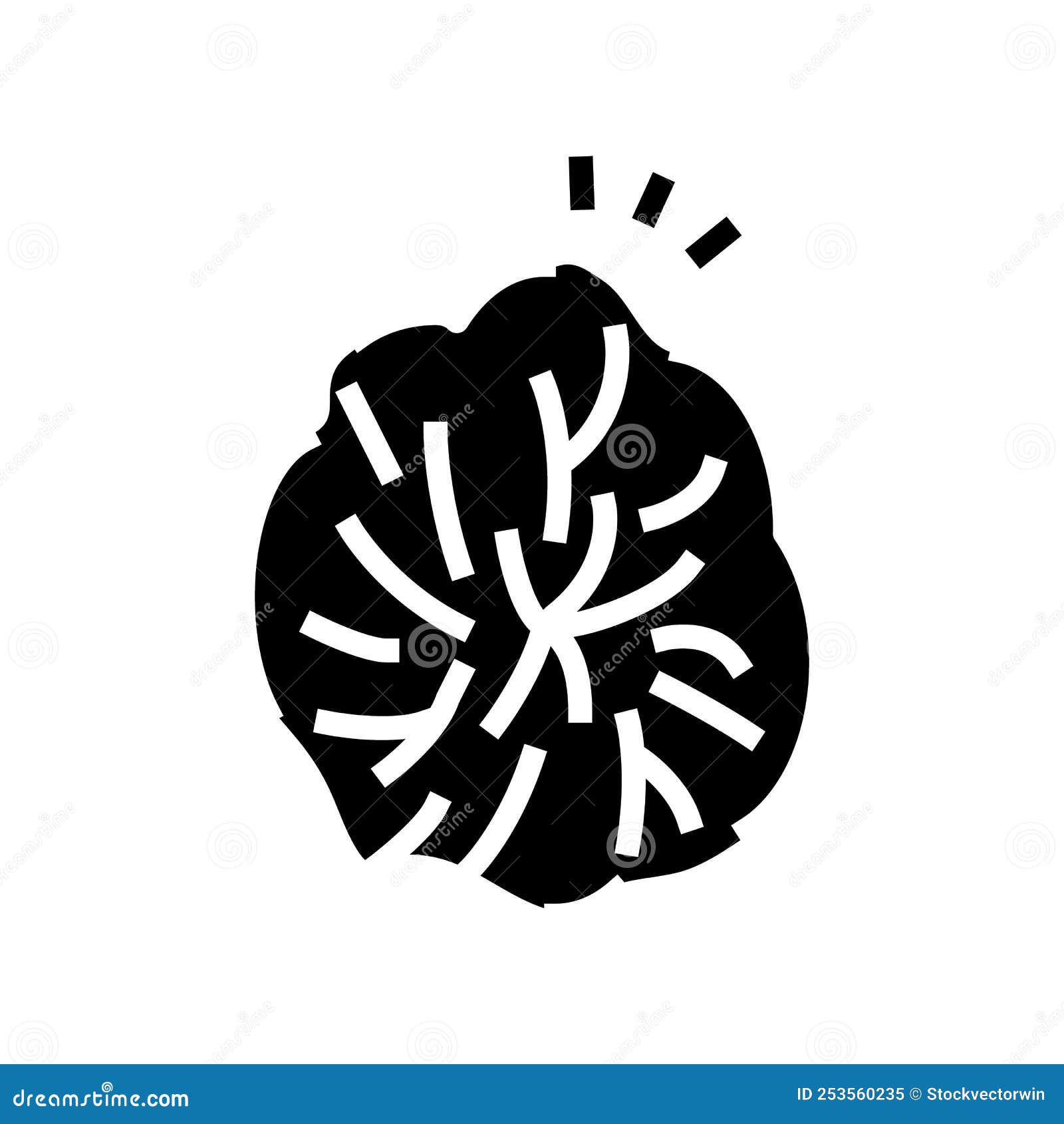 Anocutaneous Reflex Glyph Icon Vector Illustration Stock Illustration ...