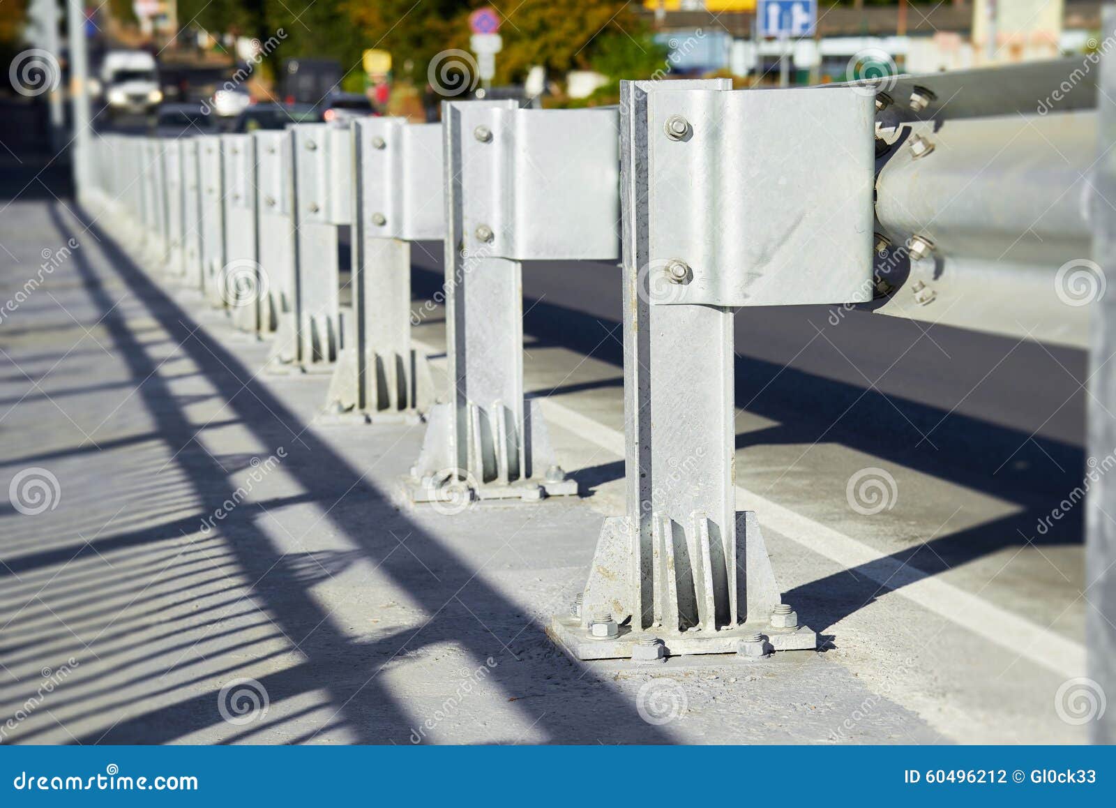 Anodized Safety Steel Barrier Stock Photo - Image of road, protection ...