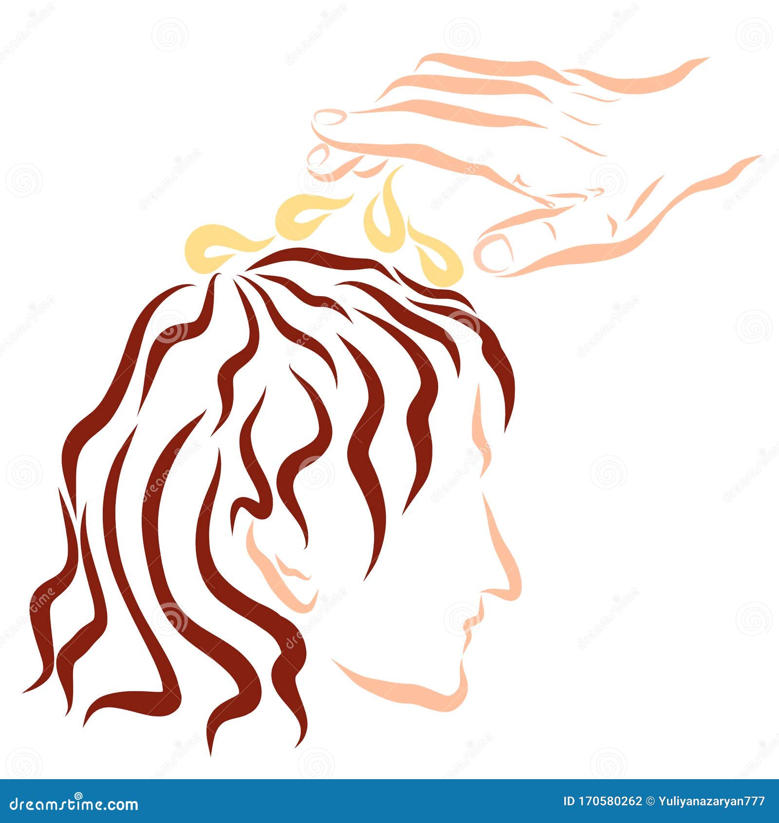 Anointing of David or Dedication To God Stock Illustration ...