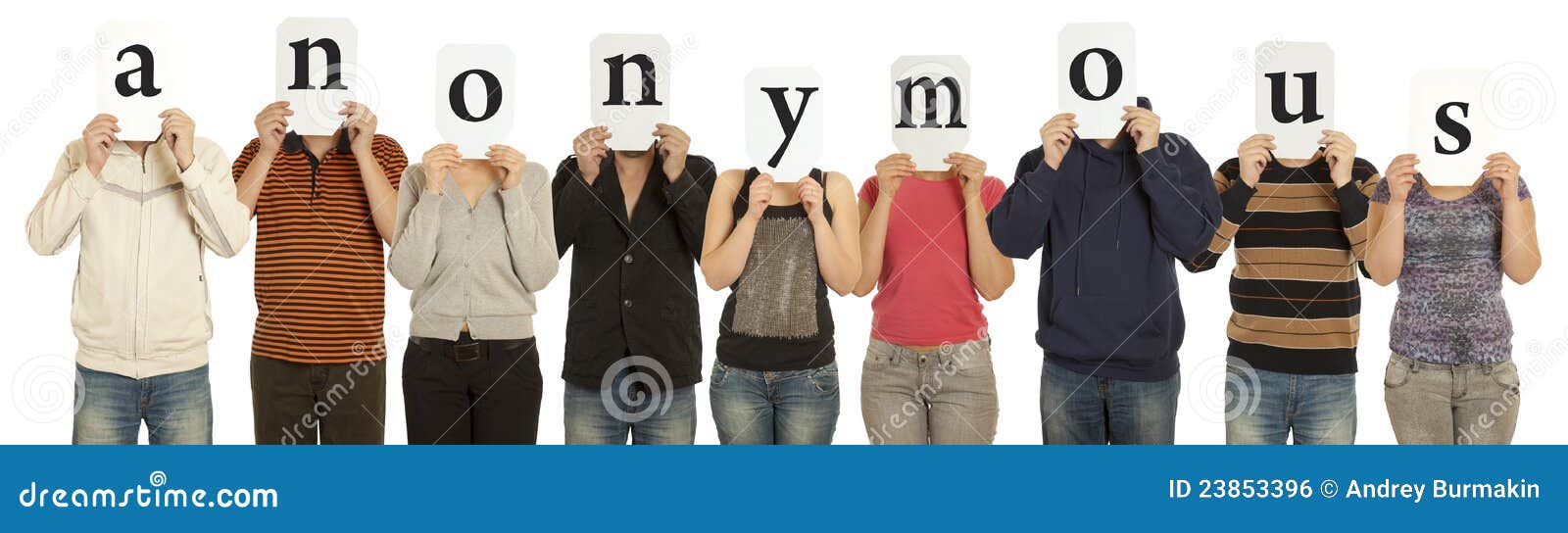 Anonym stockfoto. Bild von mädchen, verschiedenartigkeit - 23853396