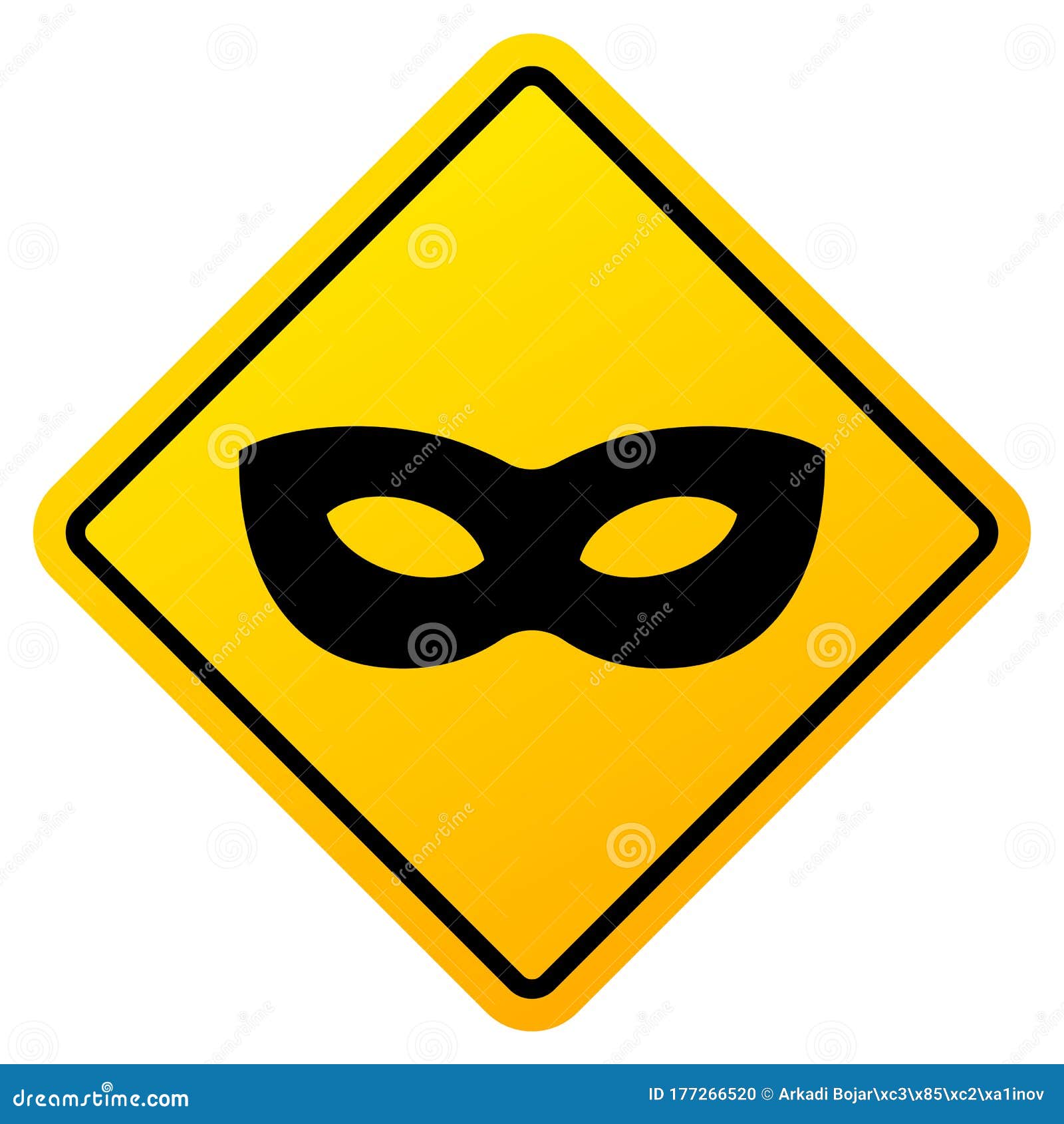 Anonym, Unknown Person Sign. Black Icon On White Popart Splash At Green ...