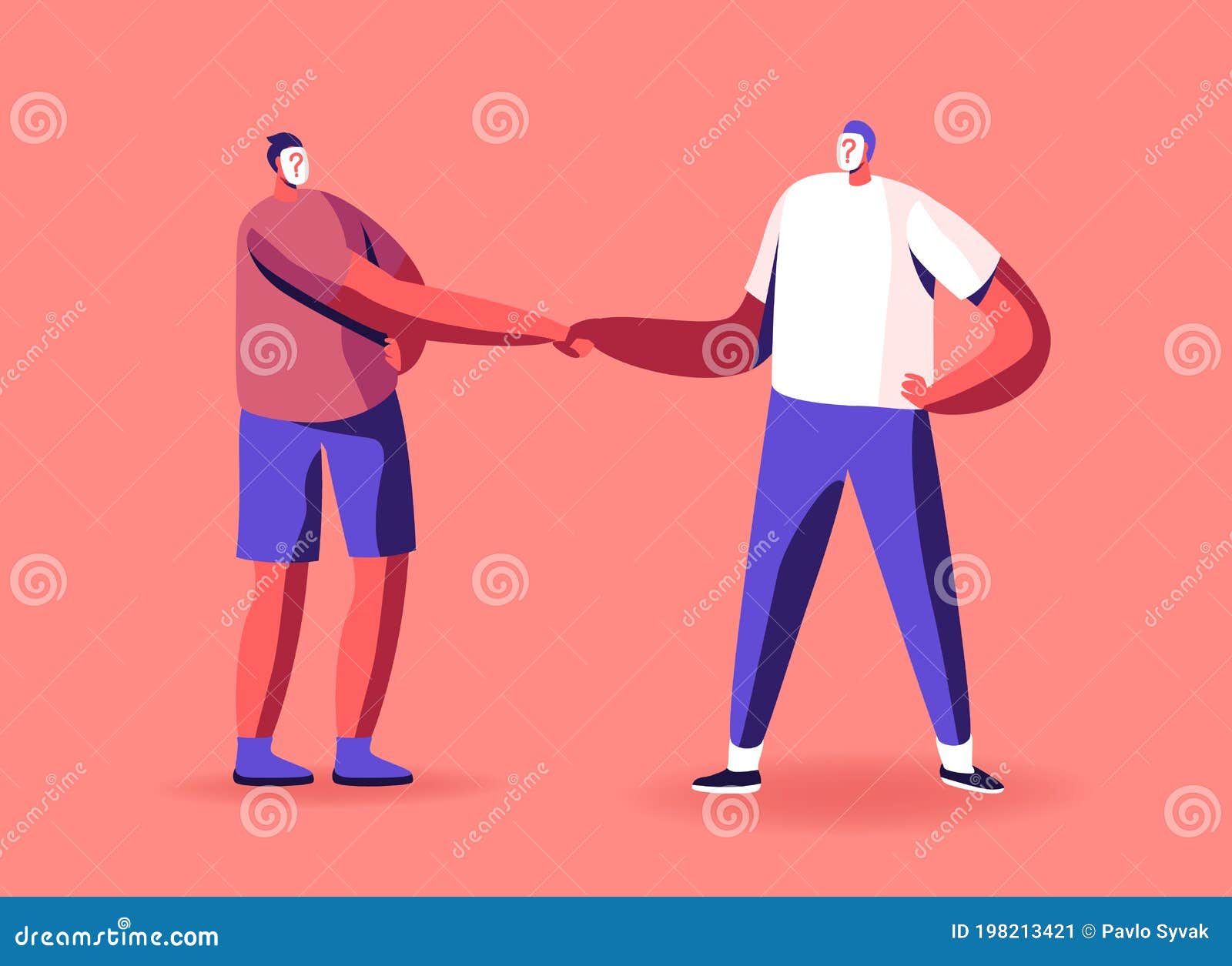 Hypocrisy And Identity Concept. Unrecognizable Anonymous Person With ...