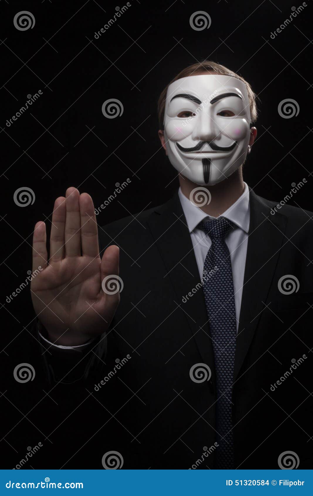 Anonymous Activist Hacker with Mask Studio Shot Editorial Stock Image ...