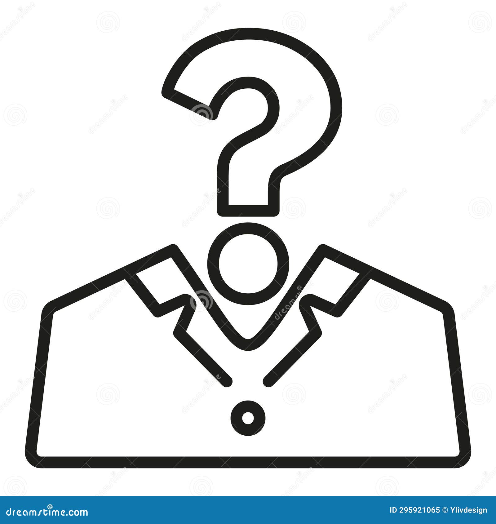 Anonymous Agent Icon Outline Vector. Person User Stock Illustration ...