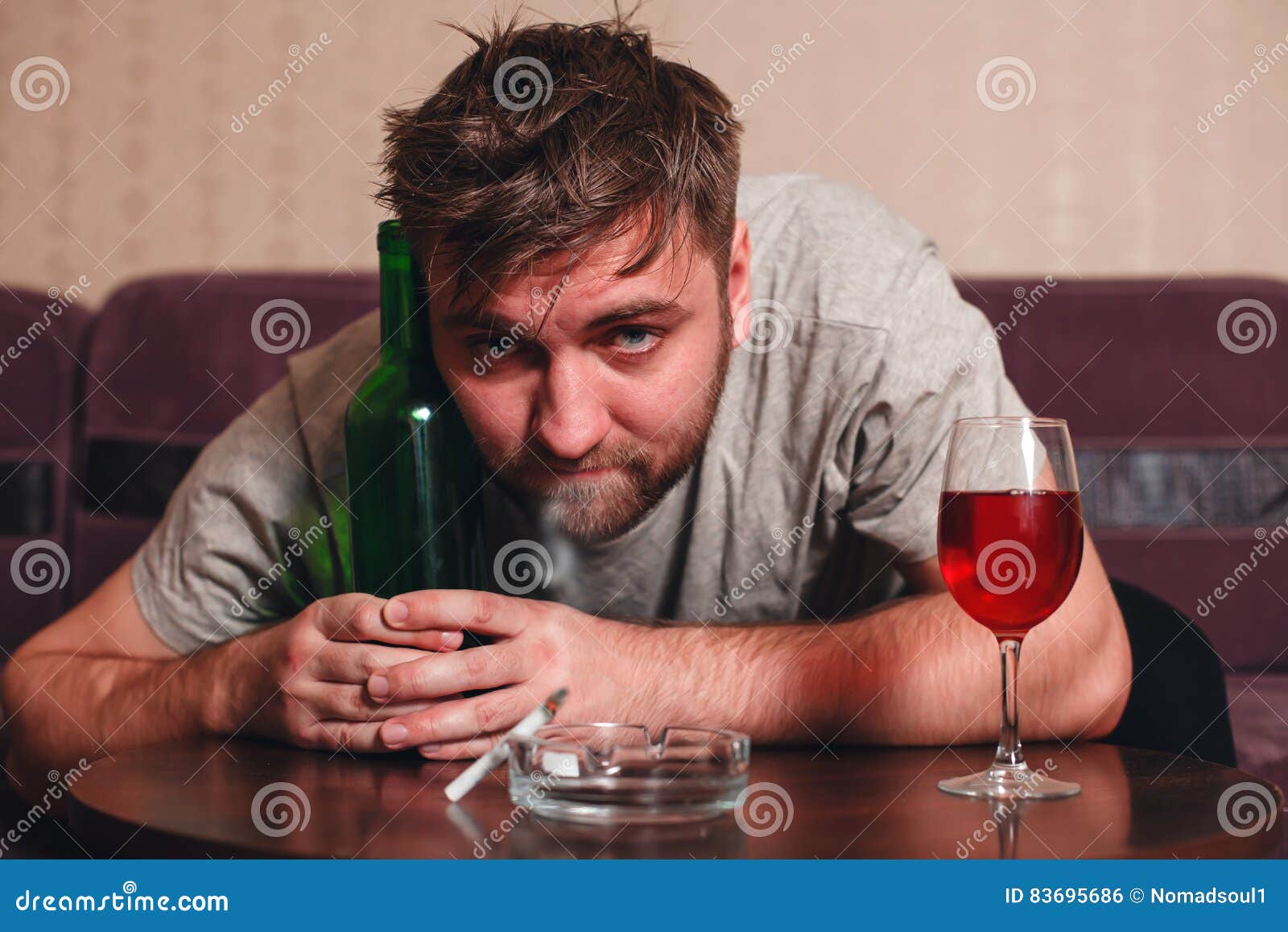 Anonymous Alcoholic Person in Depression Stock Photo - Image of abuse ...