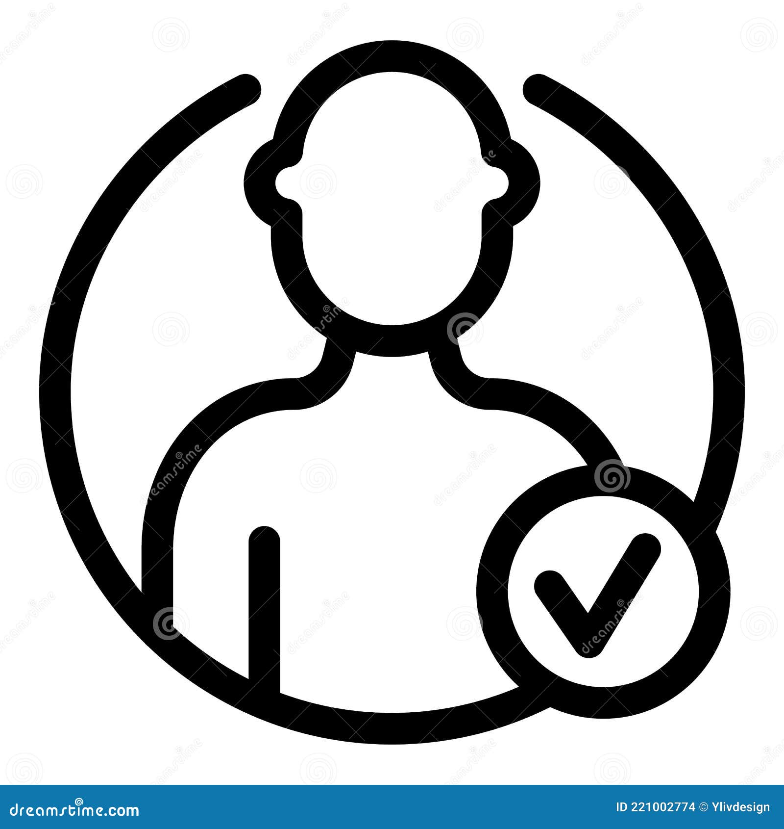 Anonymous Outline Icon. An Incognito Person Vector Illustration ...
