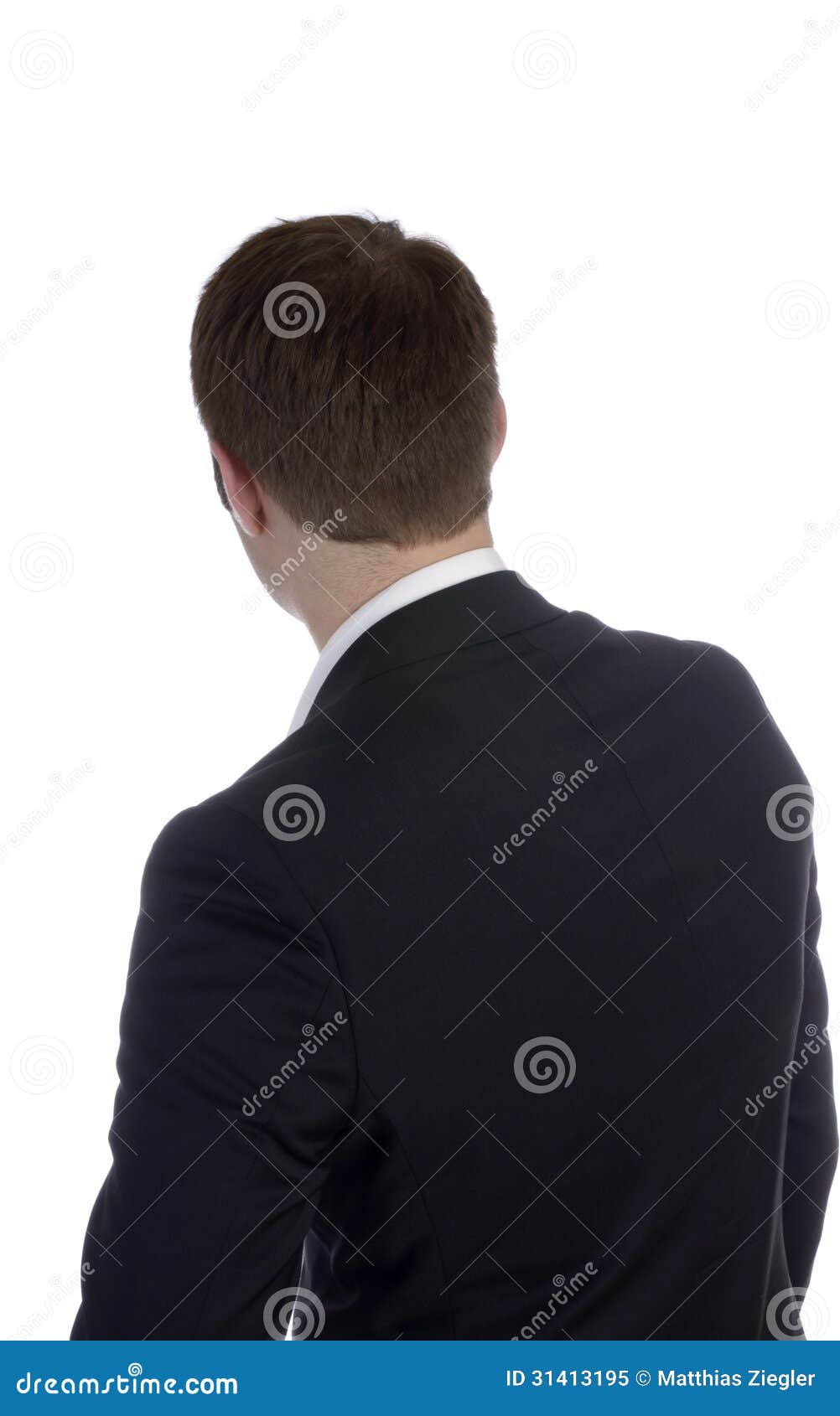 Anonymous Business Man, Back View Stock Image - Image of gesture ...