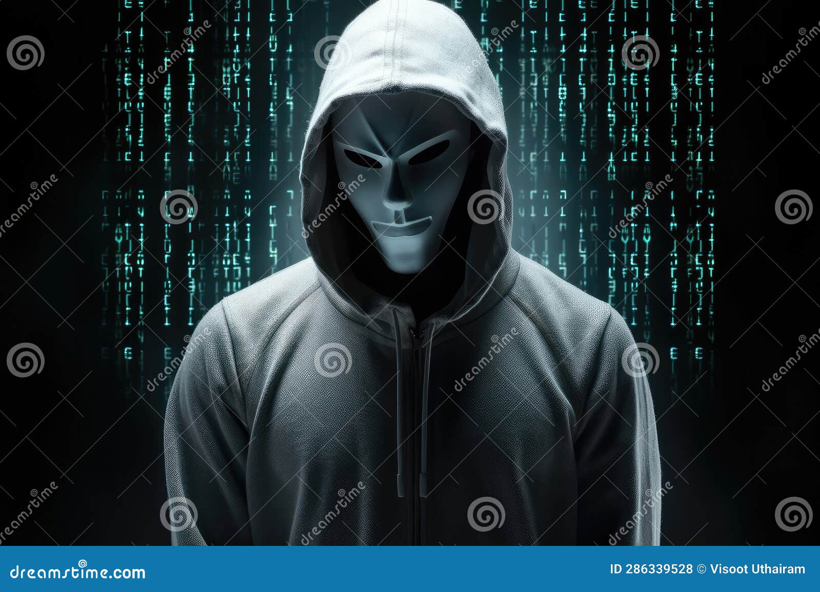 Anonymous Computer Hacker, Cybersecurity or Internet Security Concept ...