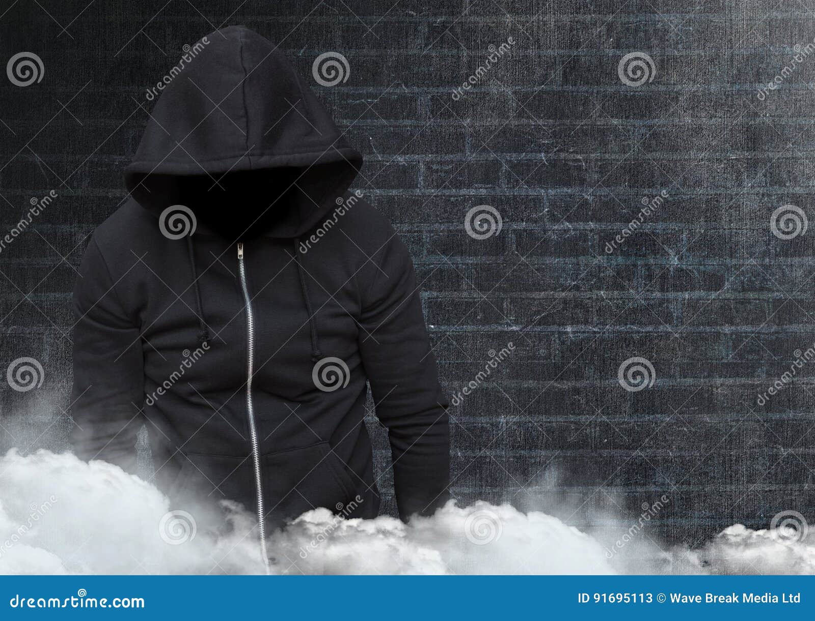 Anonymous Criminal In Hood Behind Prison Bars Stock Image ...