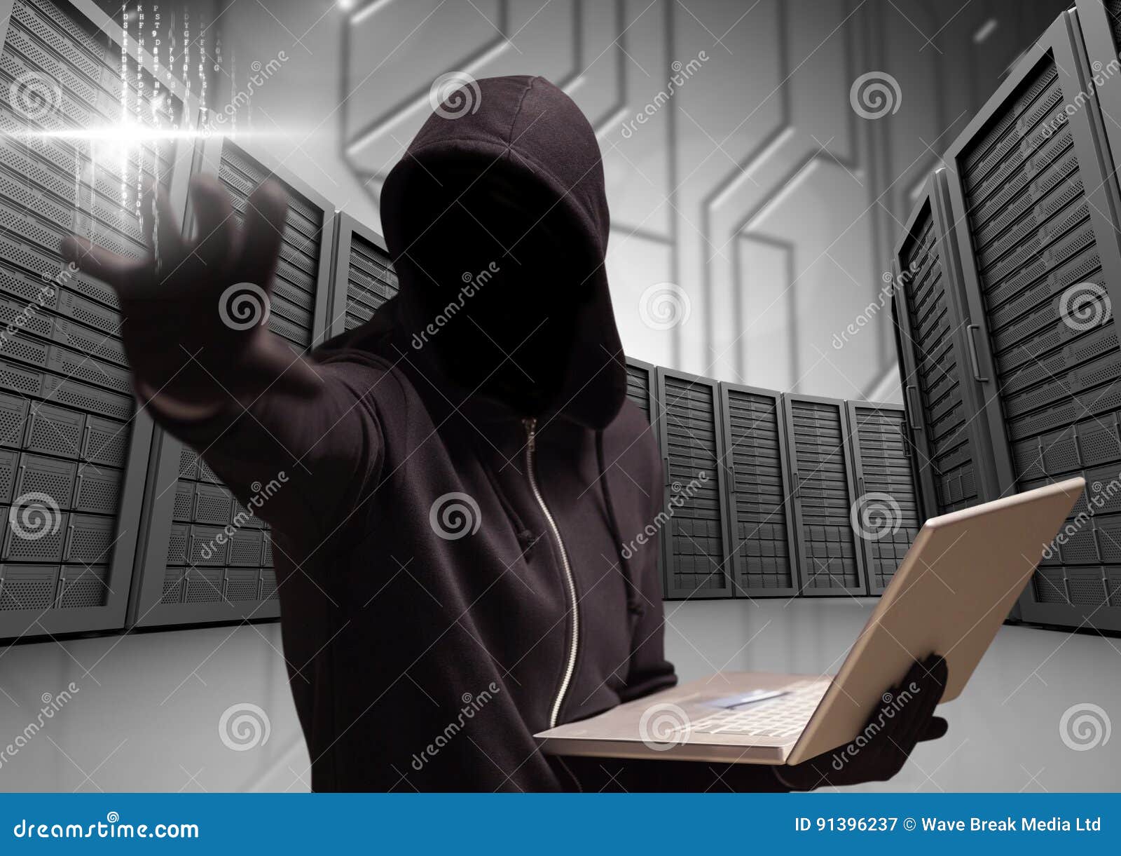 Anonymous Criminal In Hood Behind Prison Bars Stock Image ...
