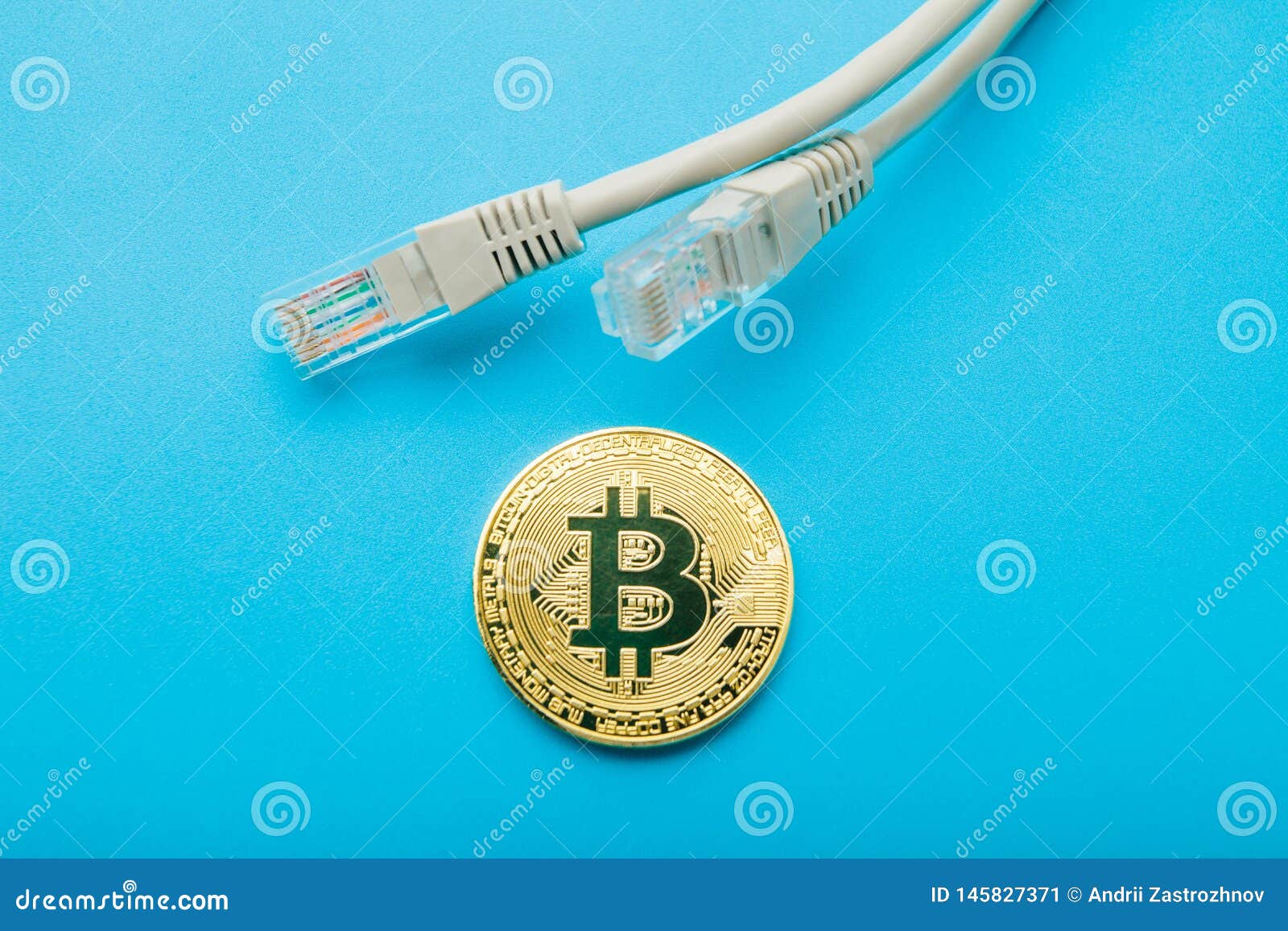 Anonymous Currency for Payment Via the Internet is Bitcoin Stock Image ...