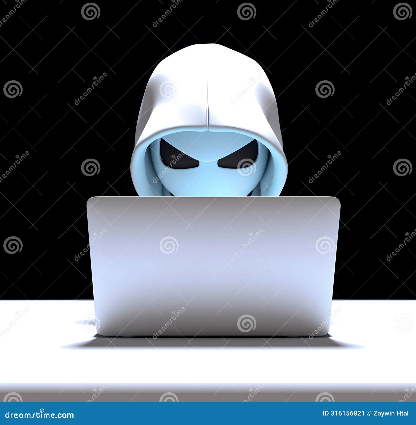 Cute Hacker Cartoon | CartoonDealer.com #59554731