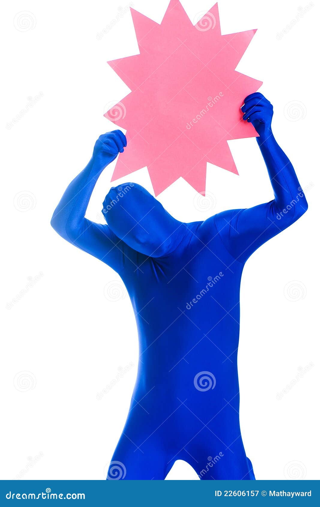Anonymous, Faceless Man Holding a Blank Sign Stock Image - Image of ...