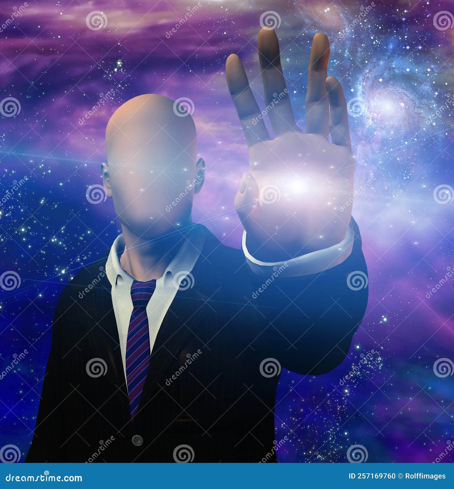 Aanonymous Figure Radiates Light Stock Illustration - Illustration of ...