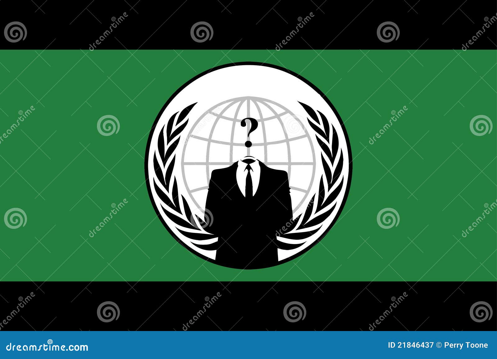 Anonymous Flag stock vector. Illustration of crest, anonymity - 21846437