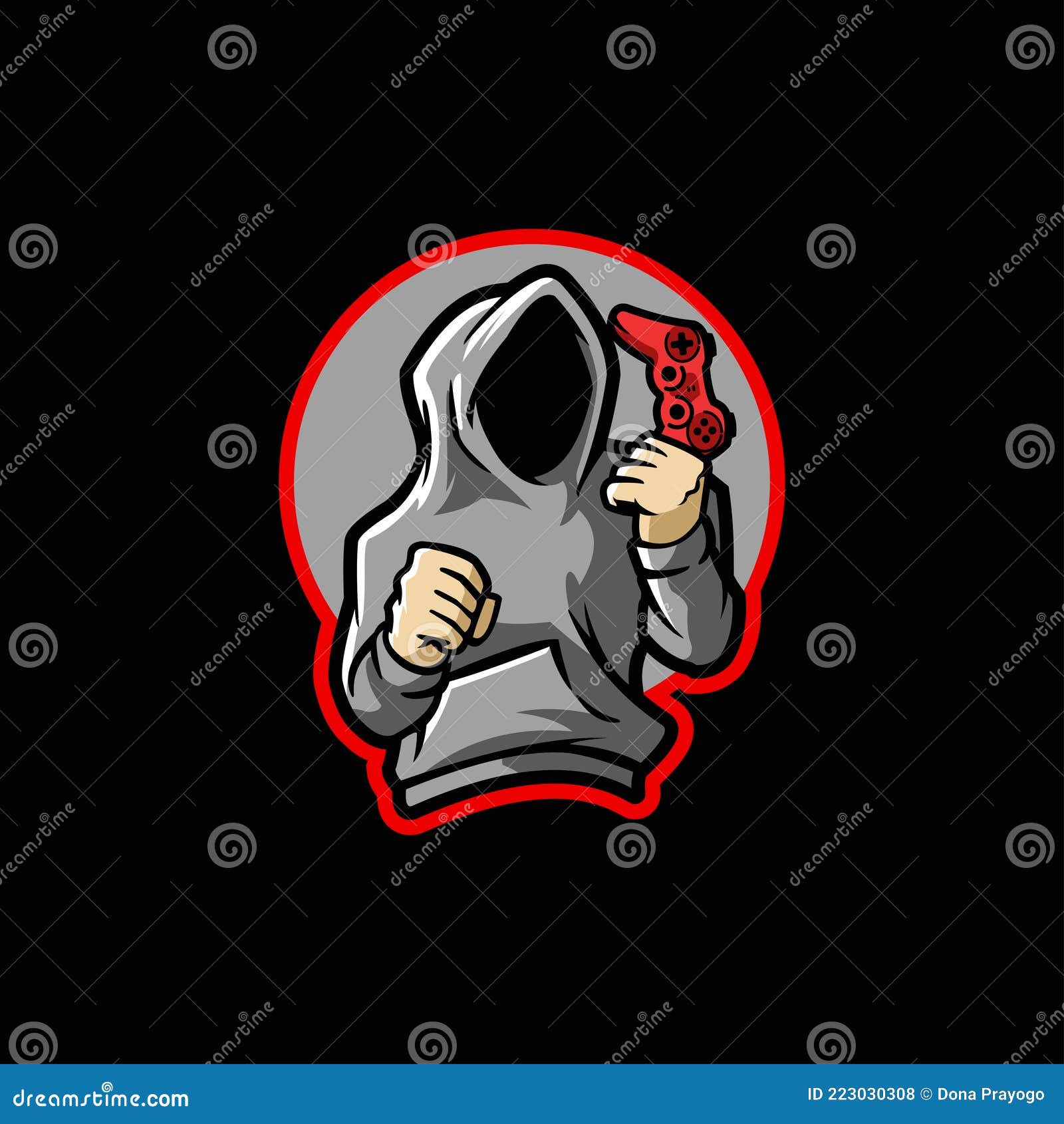 Anonymous Gamer Mystery Boy Hacking Hacker Stock Illustration ...