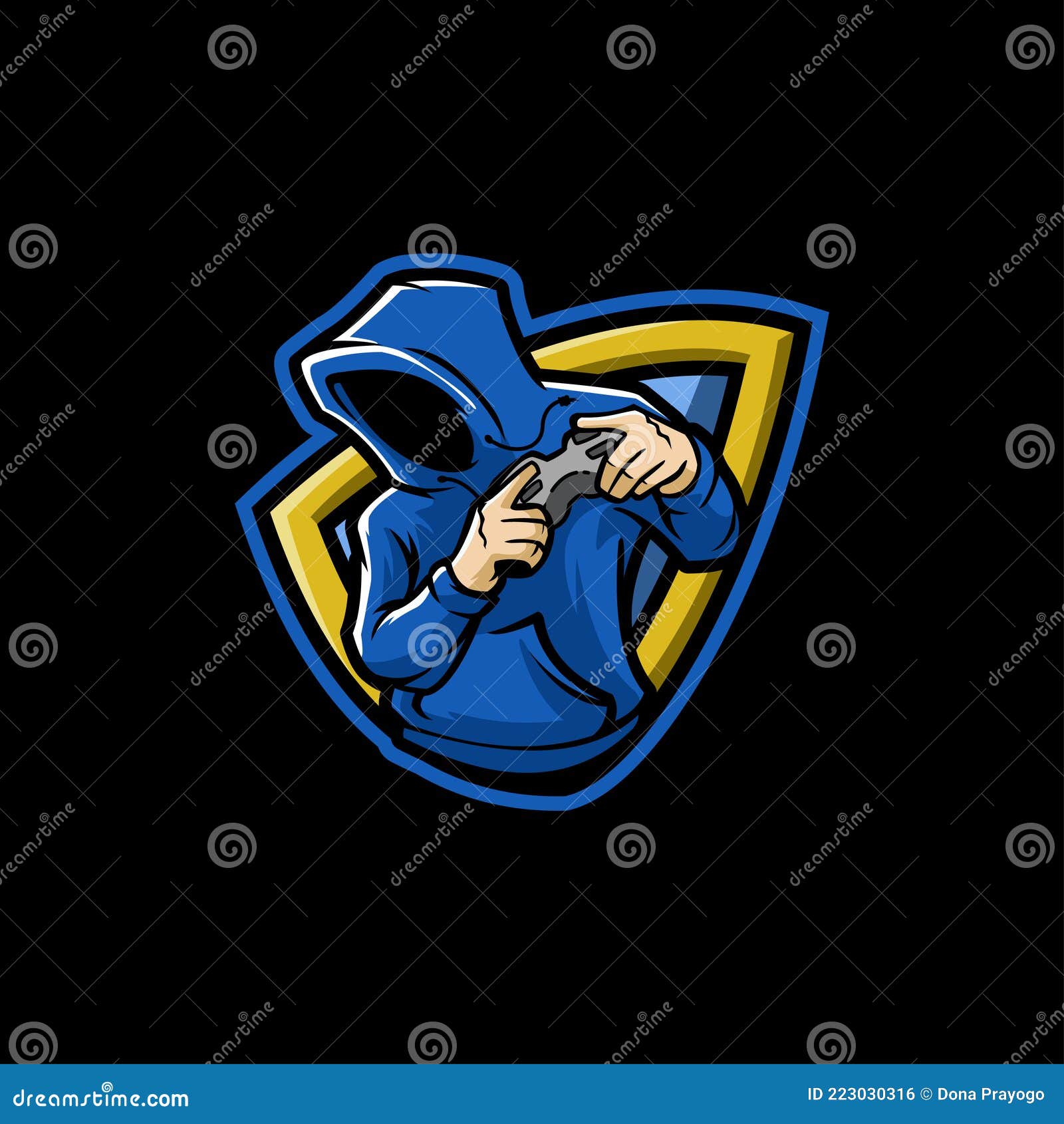 Anonymous Gamer Mystery Boy Hacking Hacker Stock Illustration ...