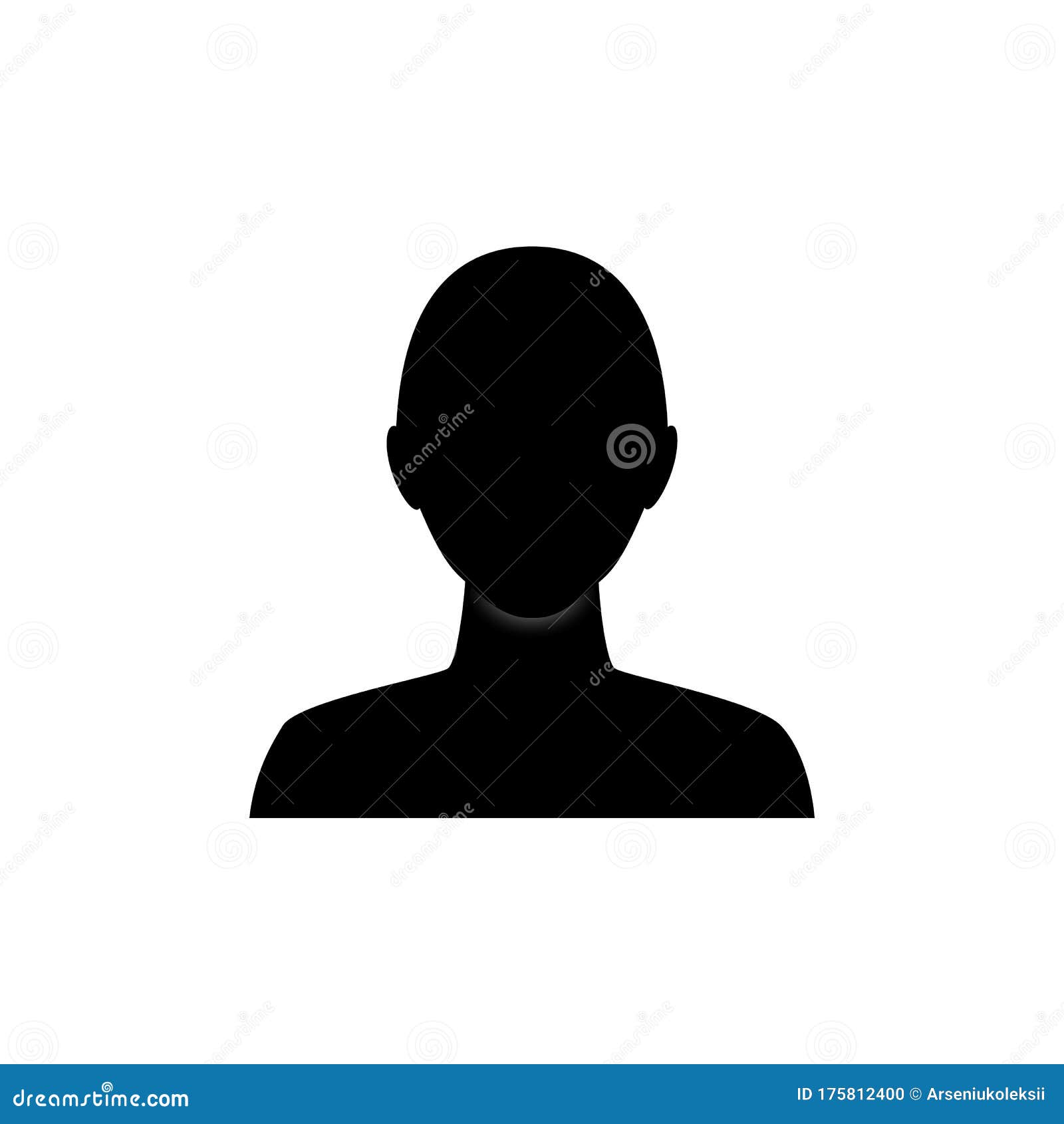 Anonymous Gender Neutral Face Avatar. Stock Vector - Illustration of ...