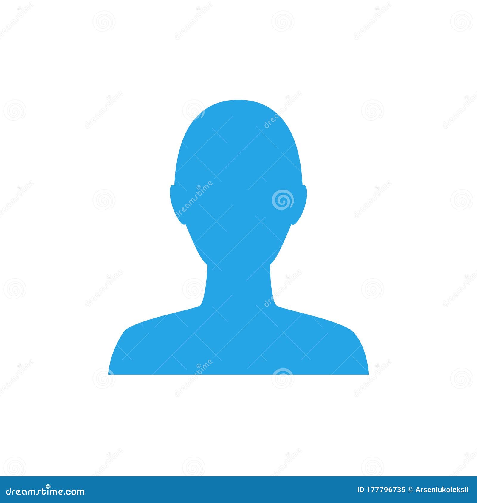 Anonymous Gender Neutral Face Avatar. Incognito Head Silhouette Vector ...