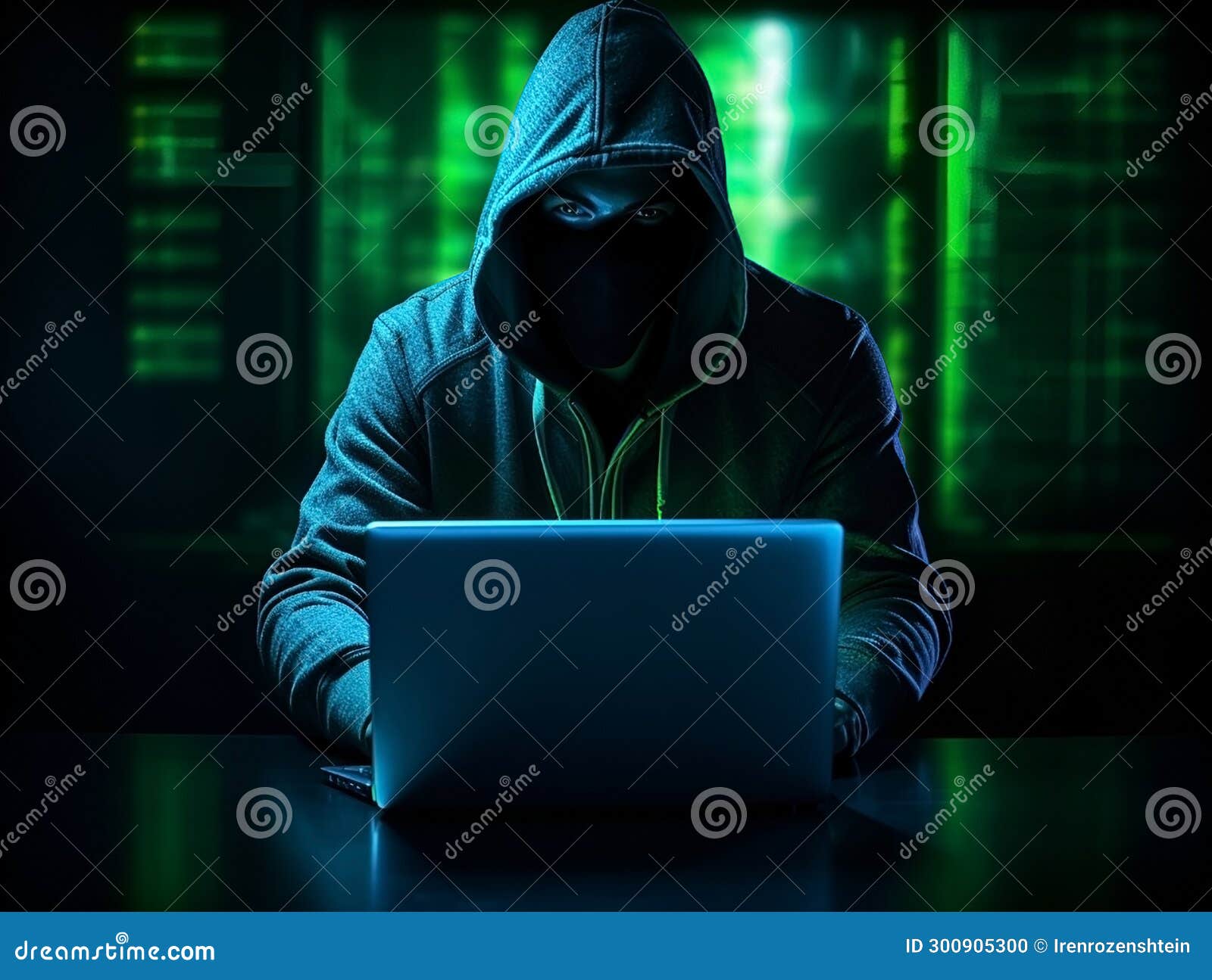 Anonymous Hacker with Computer. Concept of Cybercrime, Cyberattack ...