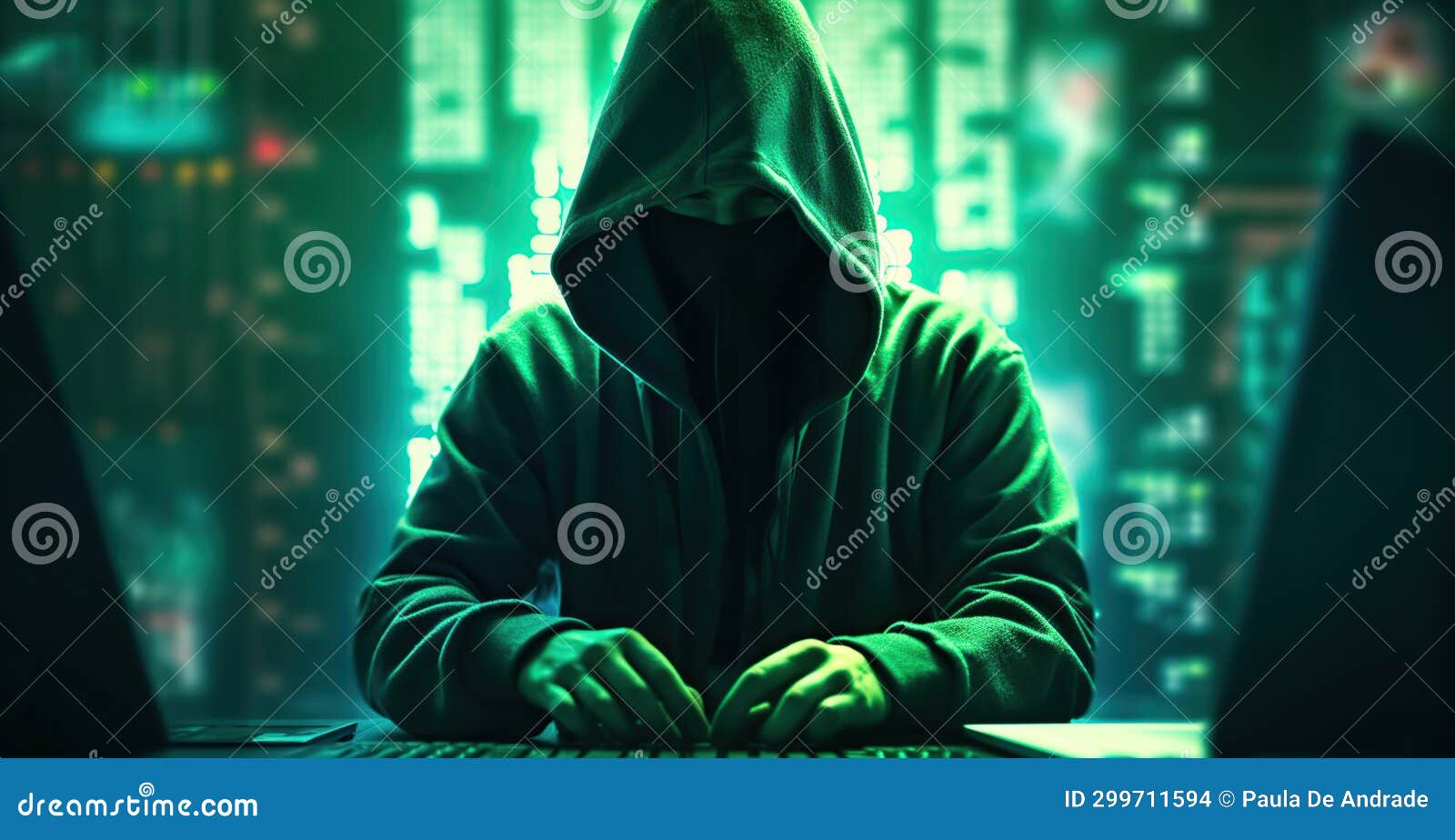 Anonymous Hacker. Concept of Dark Web, Cybercrime, Cyberattack Stock ...