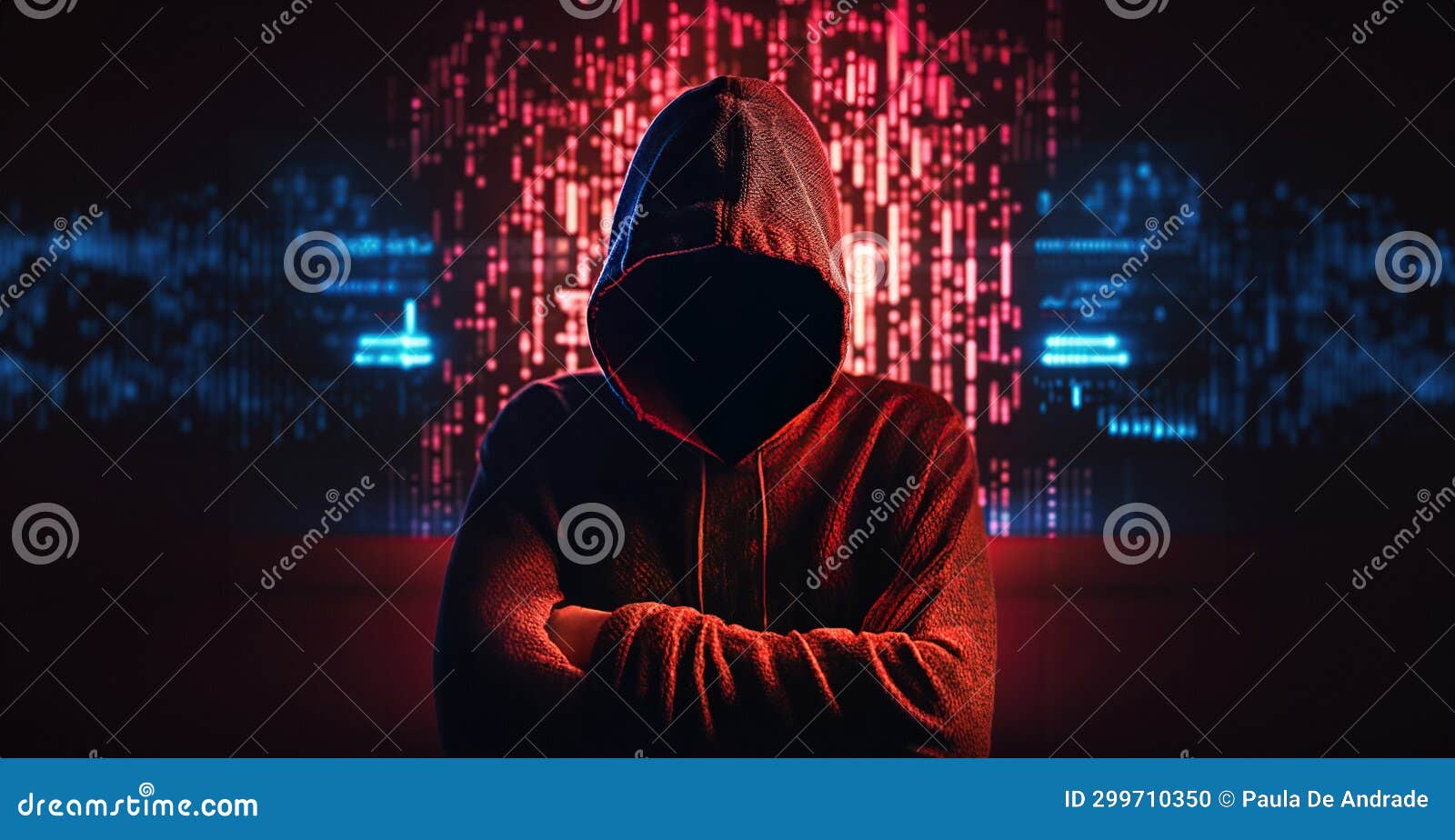 Anonymous Hacker. Concept of Dark Web, Cybercrime, Cyberattack Stock ...