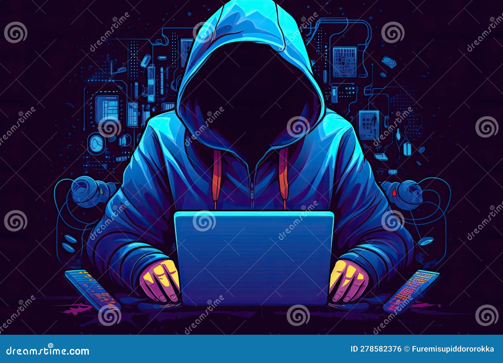 Anonymous Hacker. Concept of Hacking Cybersecurity, Cybercrime ...