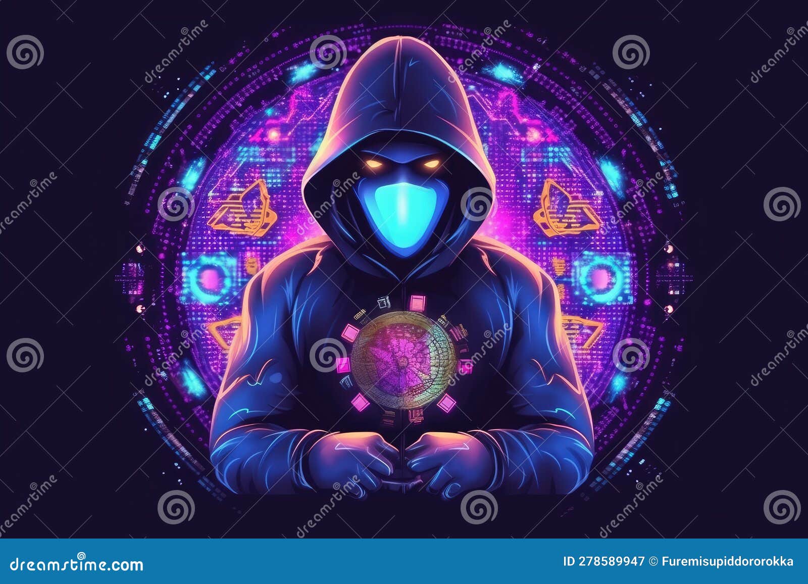 Anonymous Hacker. Concept of Hacking Cybersecurity, Cybercrime ...